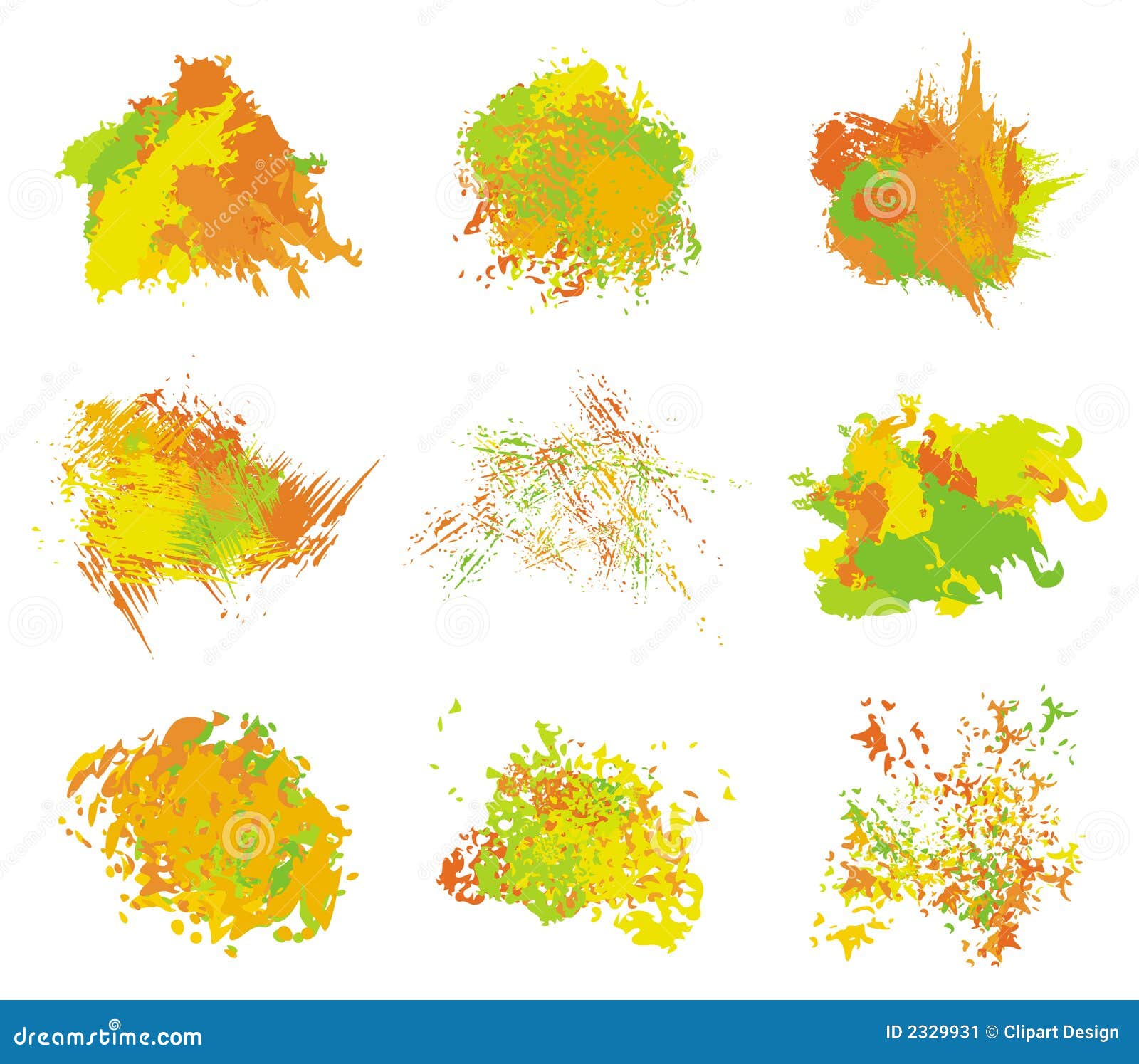 Color grunge splashes stock vector. Illustration of black - 2329931