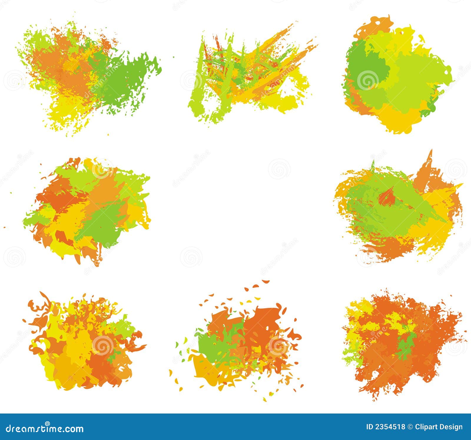 Color grunge splashes stock illustration. Illustration of dirty - 2354518