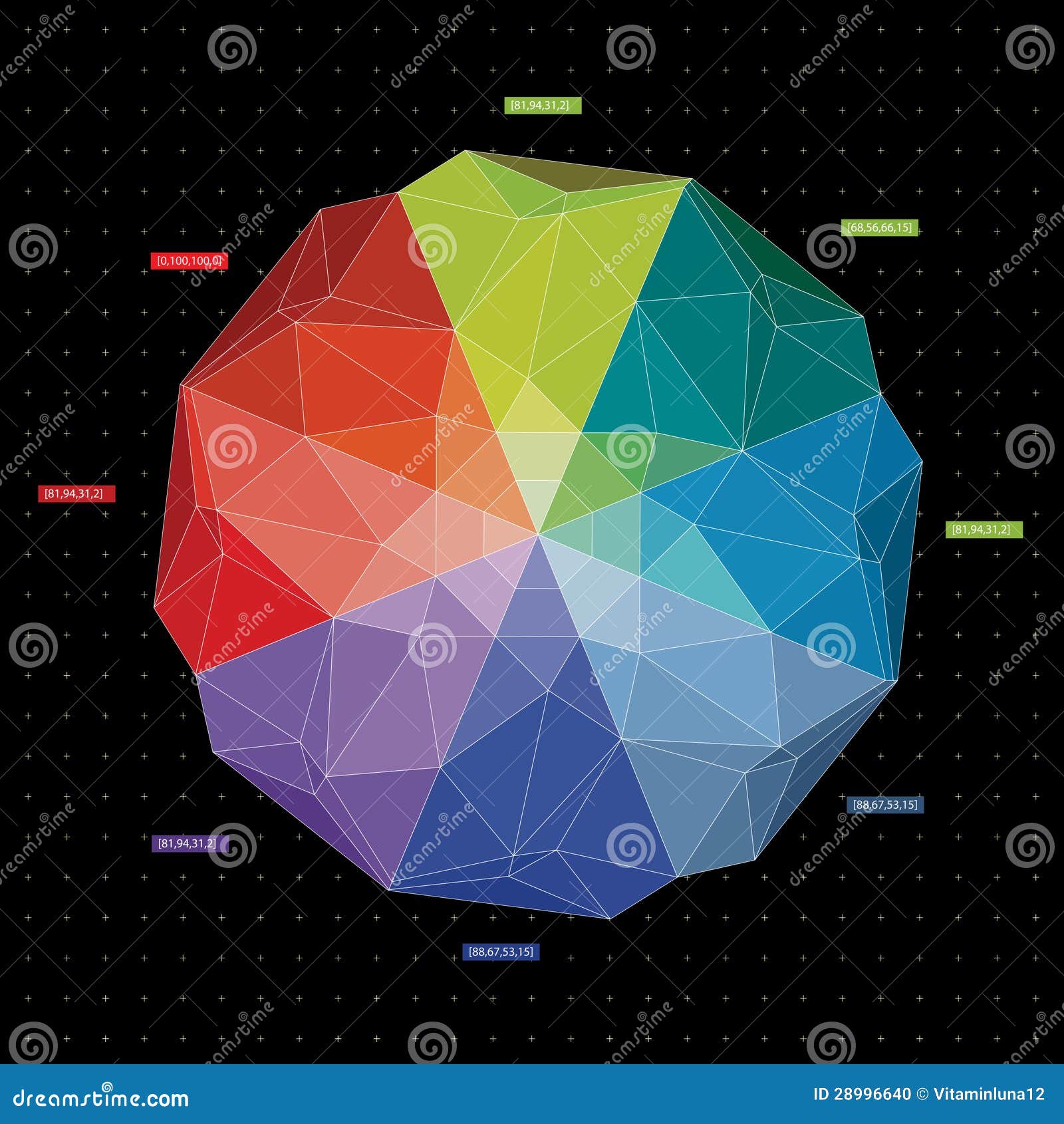 Spectral Circle Cartoon Vector | CartoonDealer.com #6571971