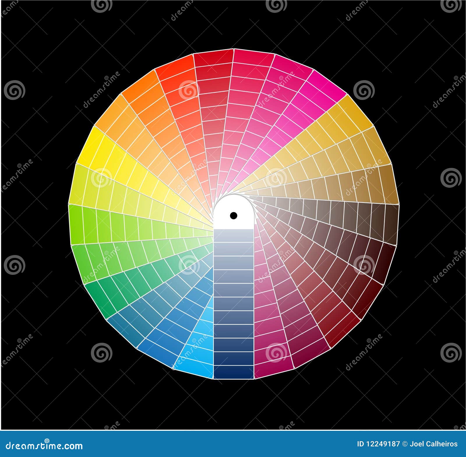 Color guide stock vector. Illustration of paper, effect - 12249187