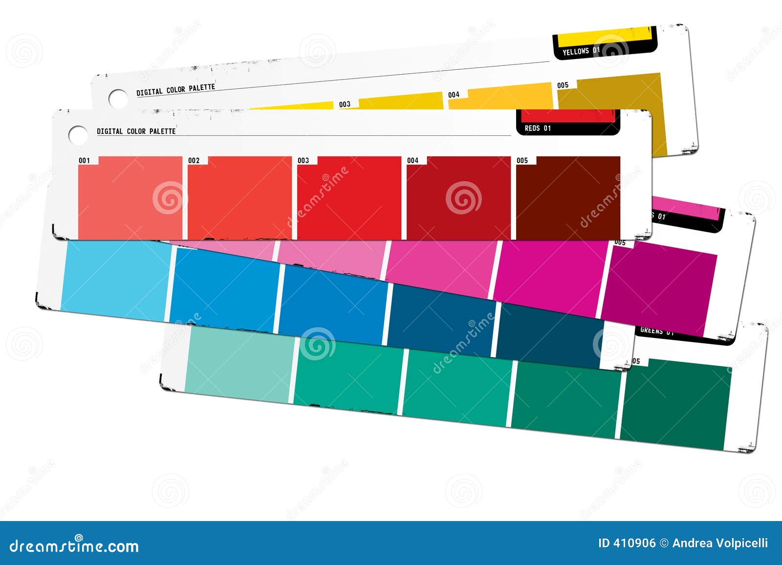 Color guide stock illustration. Illustration of bright - 410906