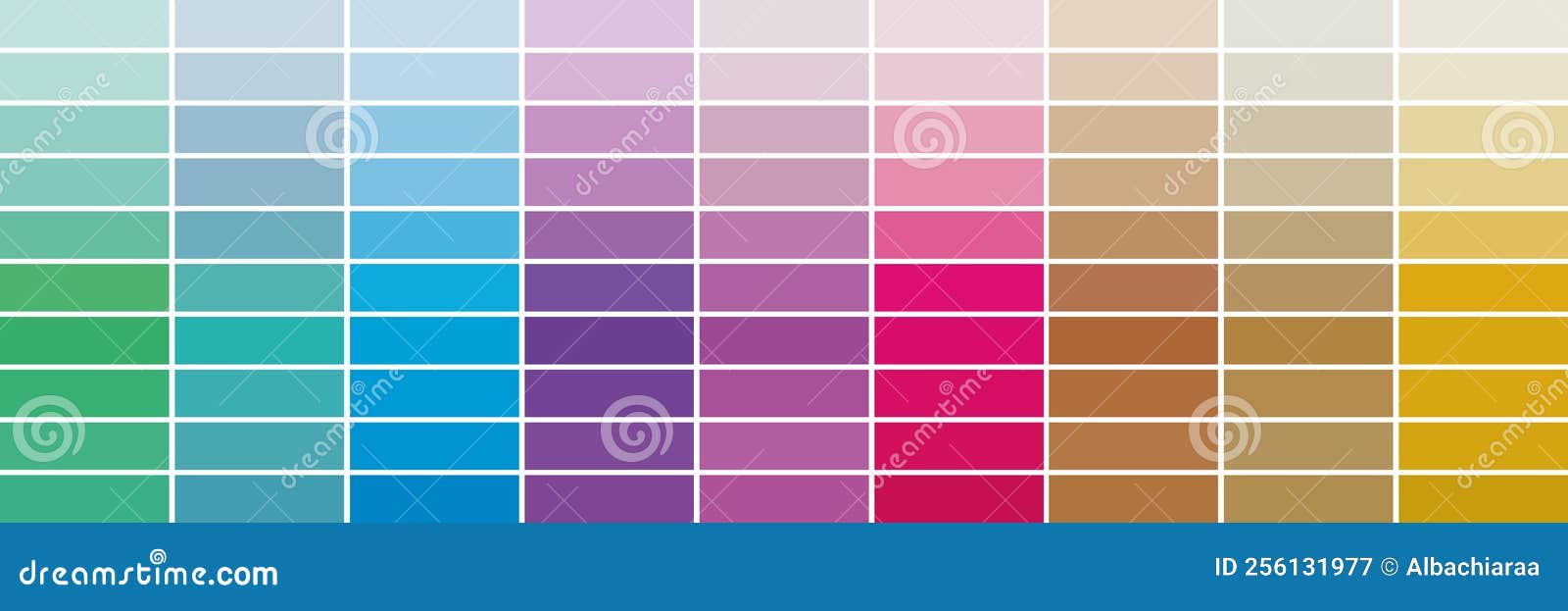 Color Guide Banner. Vector Background Illustration. Stock Vector ...