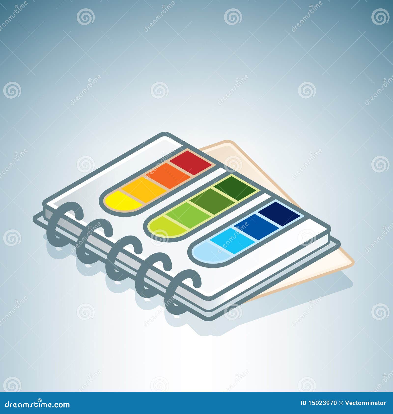 Color Guide Book stock vector. Illustration of brown - 15023970