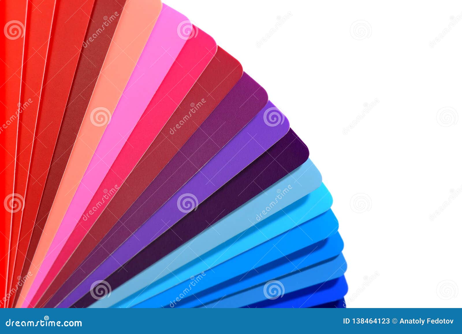 Color Guide Cards on White Background Stock Image - Image of colorful ...