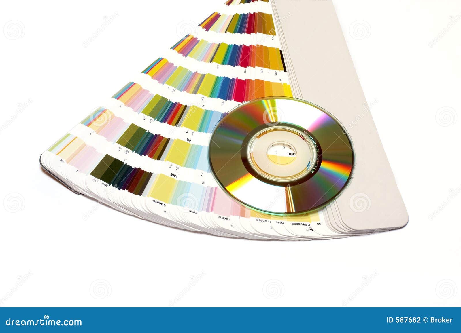 Color guide and CD stock photo. Image of colour, designer - 587682