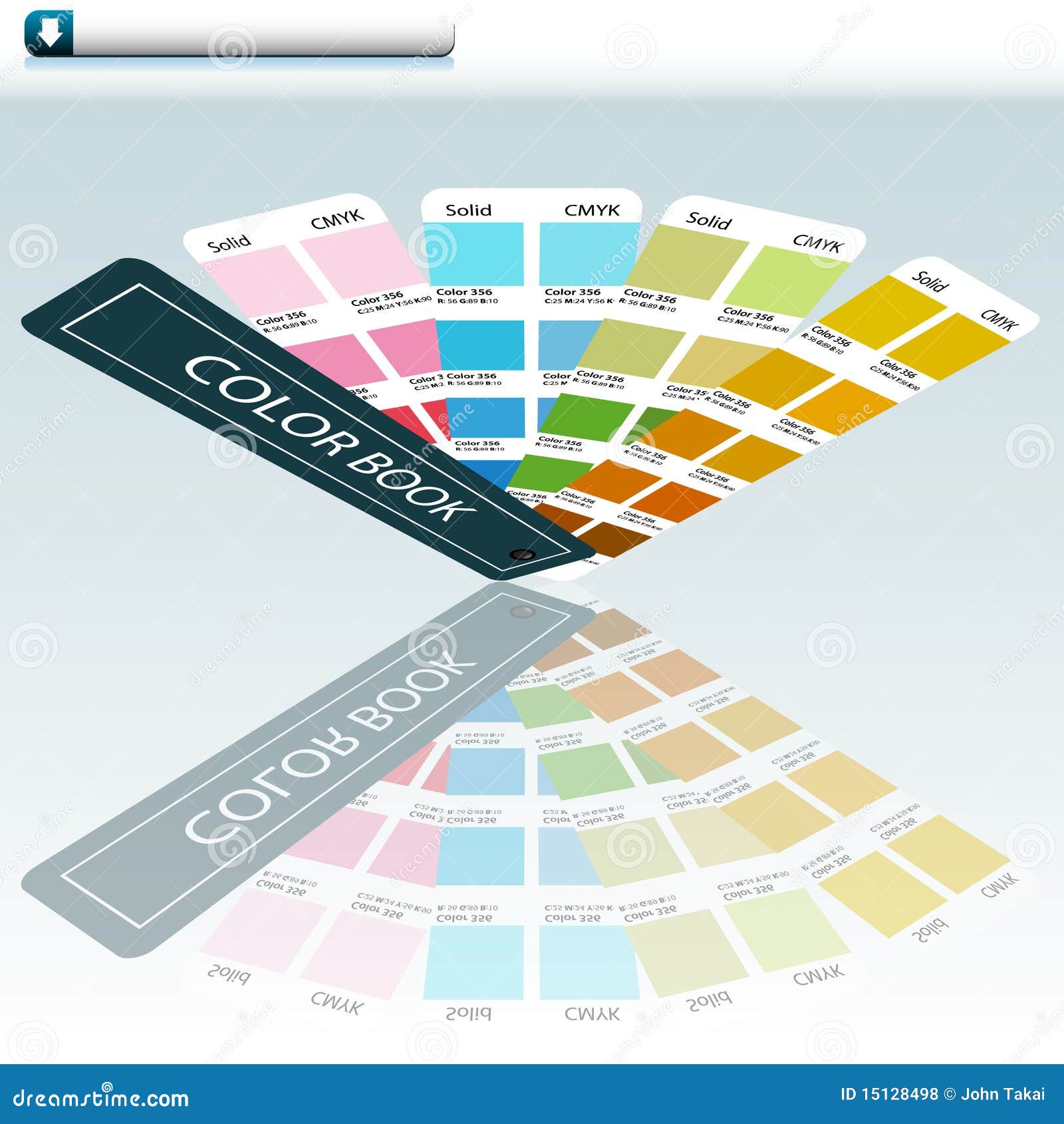Color Guide Chart stock vector. Illustration of icon - 15128498