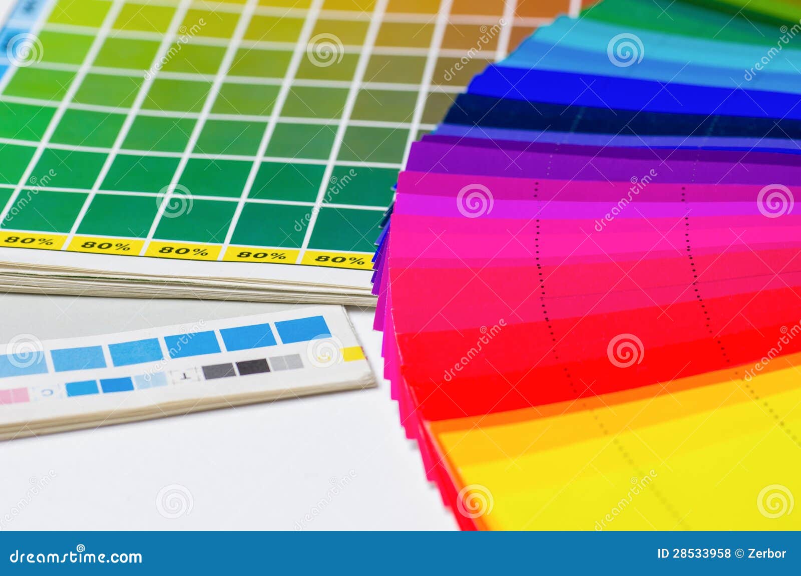 Color guide and color fan stock photo. Image of colorful - 28533958