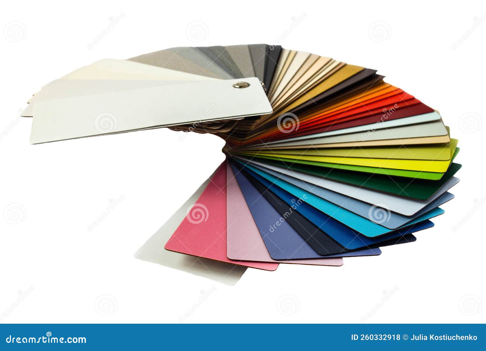 Color Guide Displaying a Range of Hues for Use in Interior Design and ...