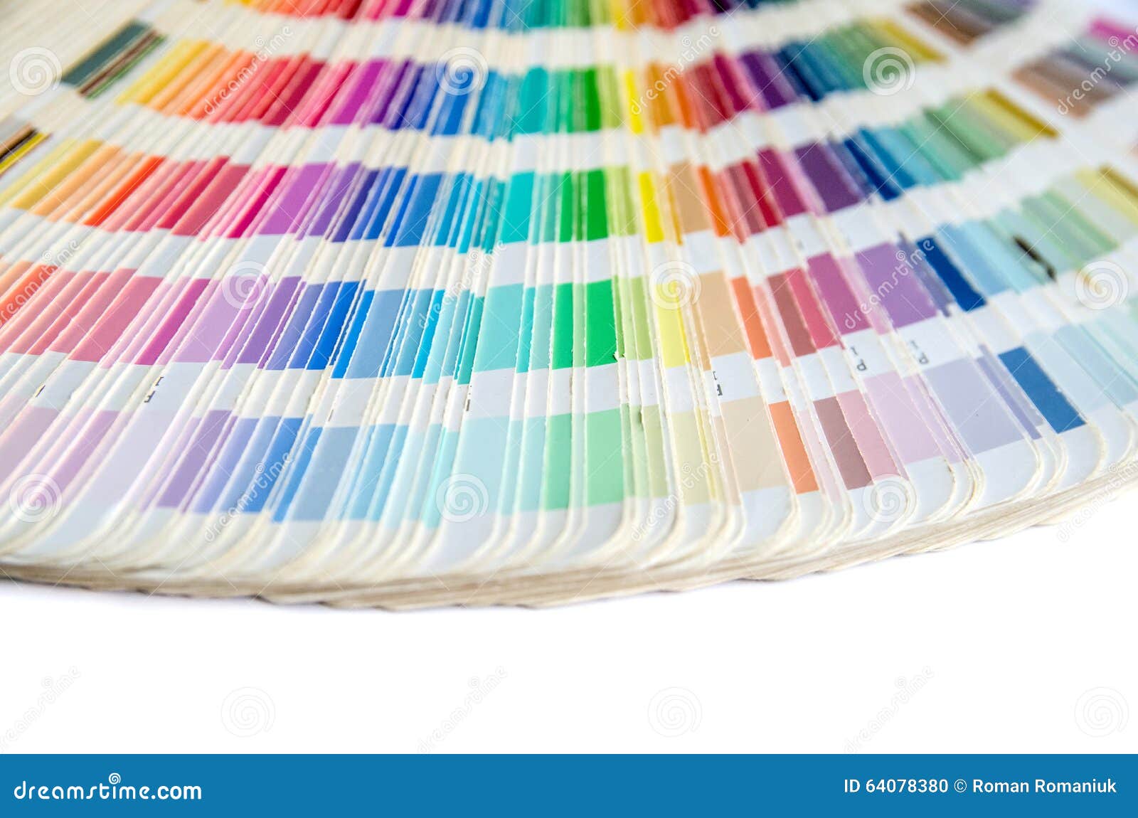 Color guide isolated stock photo. Image of white, paper - 64078380