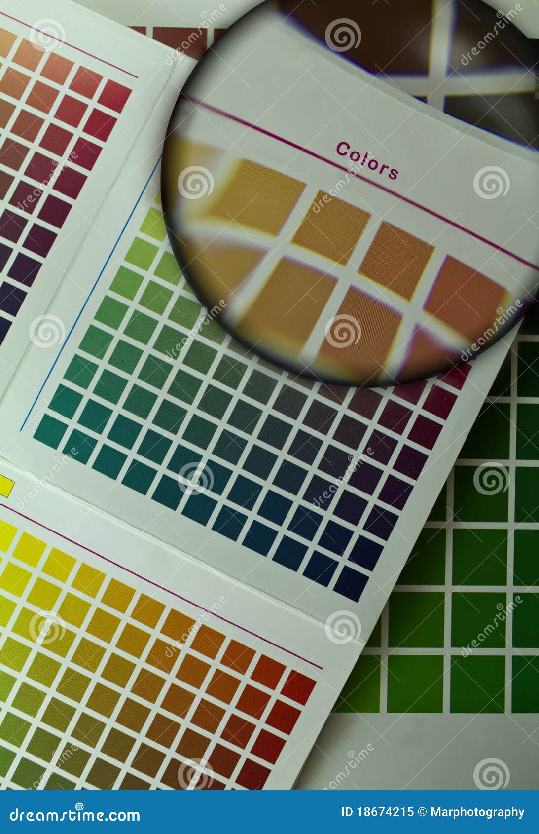 Color Guide for Offset Print Stock Image - Image of color, concept ...