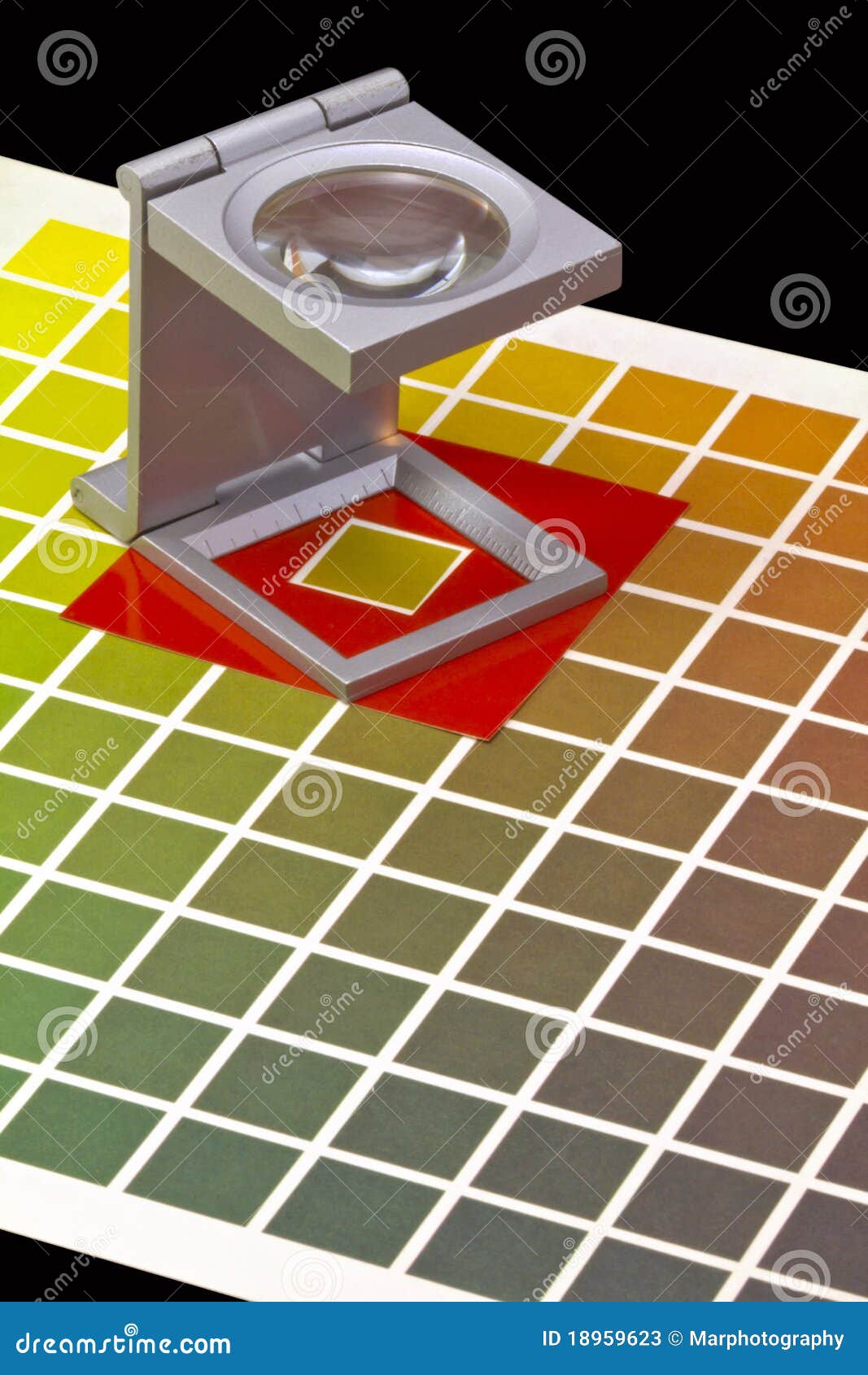 Color Guide for Offset Print on Black Blackground Stock Image - Image ...