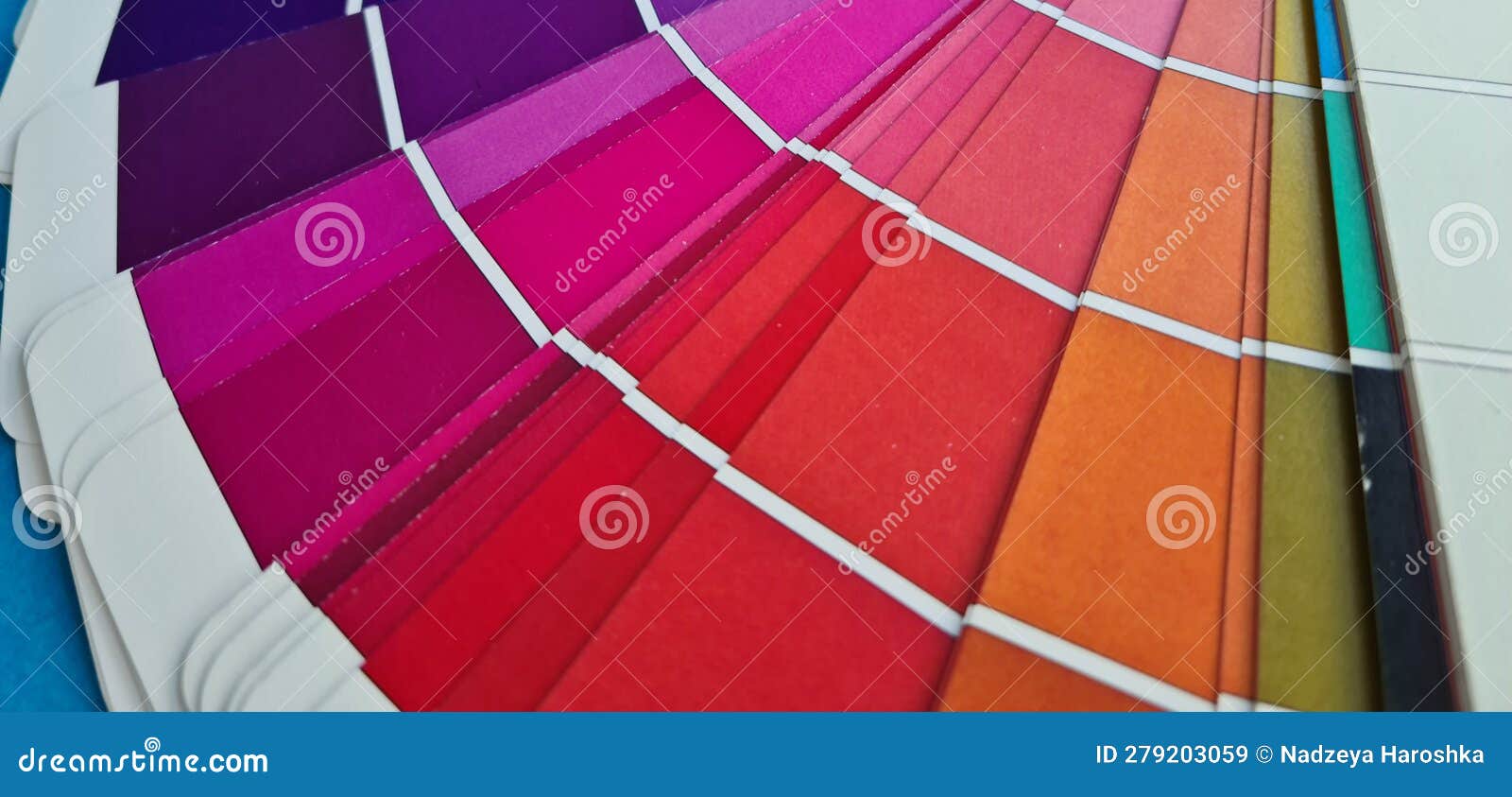 Color Guide Color Palette Different Shades Closeup Stock Image - Image ...