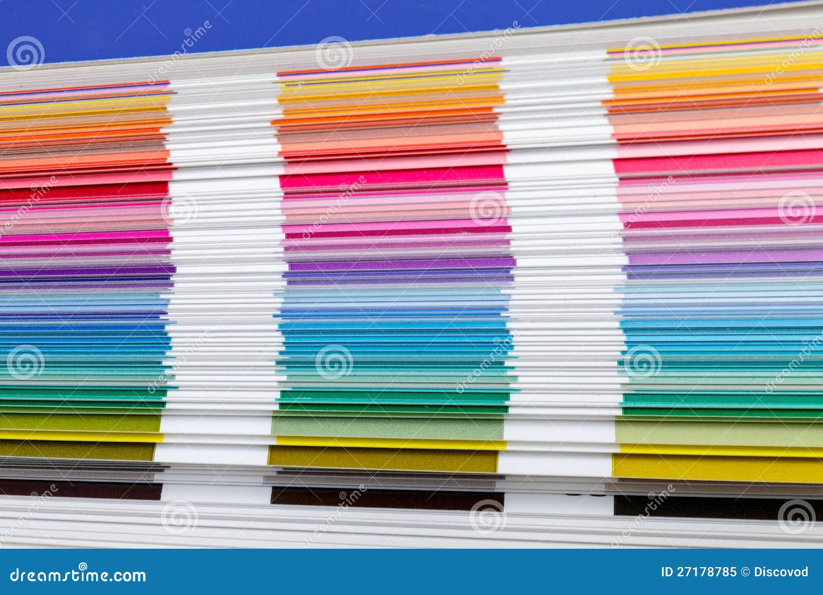 Color Guide Swatch, Closeup Stock Image - Image of decorator, nuance ...