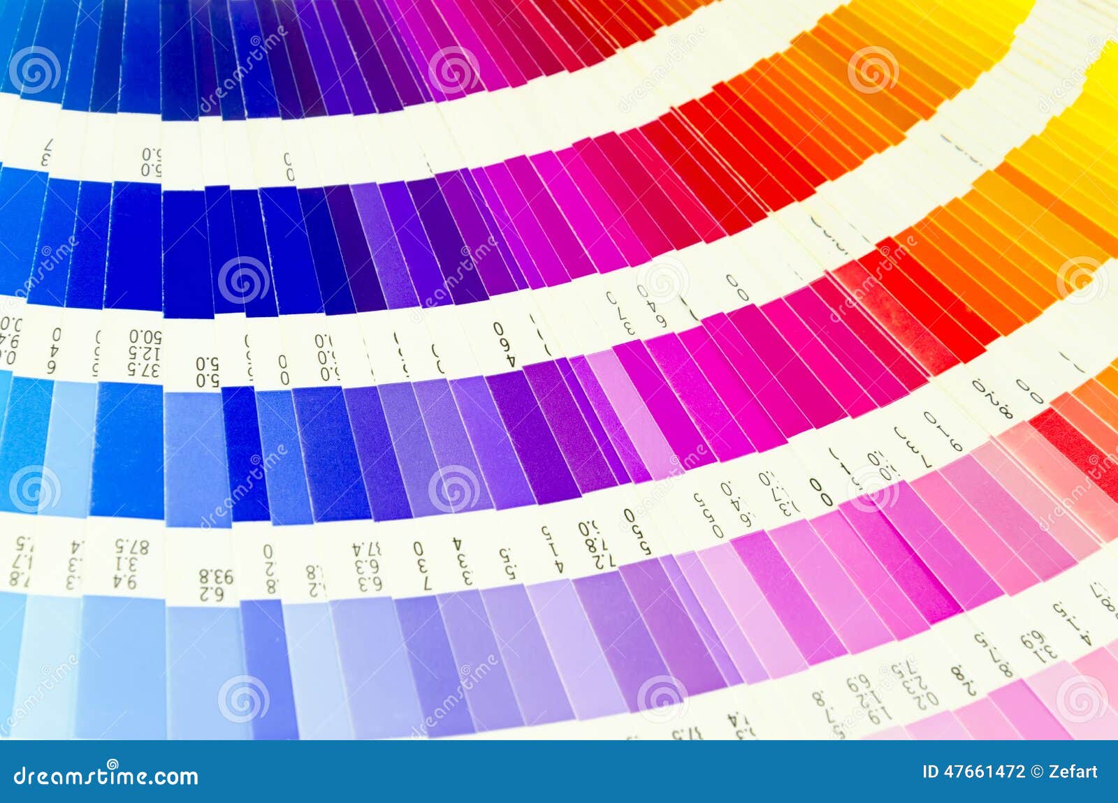 Color Guide Swatch - for Designers Stock Photo - Image of coloring ...