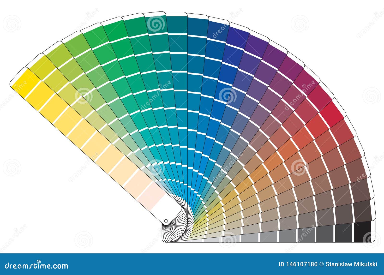 Vector color palette book stock illustration. Illustration of process ...