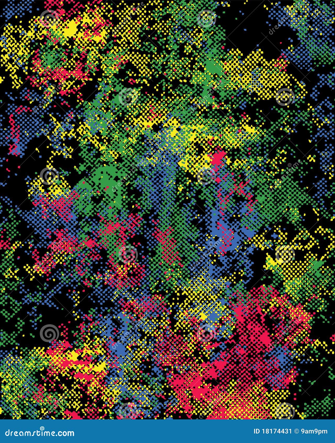 Color Halftone Stock Image - Image: 18174431