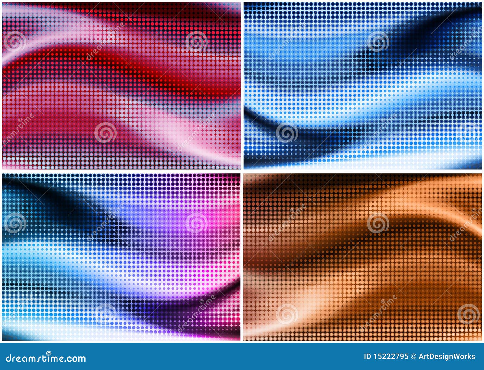 Color halftone backgrounds stock illustration. Illustration of abstract ...