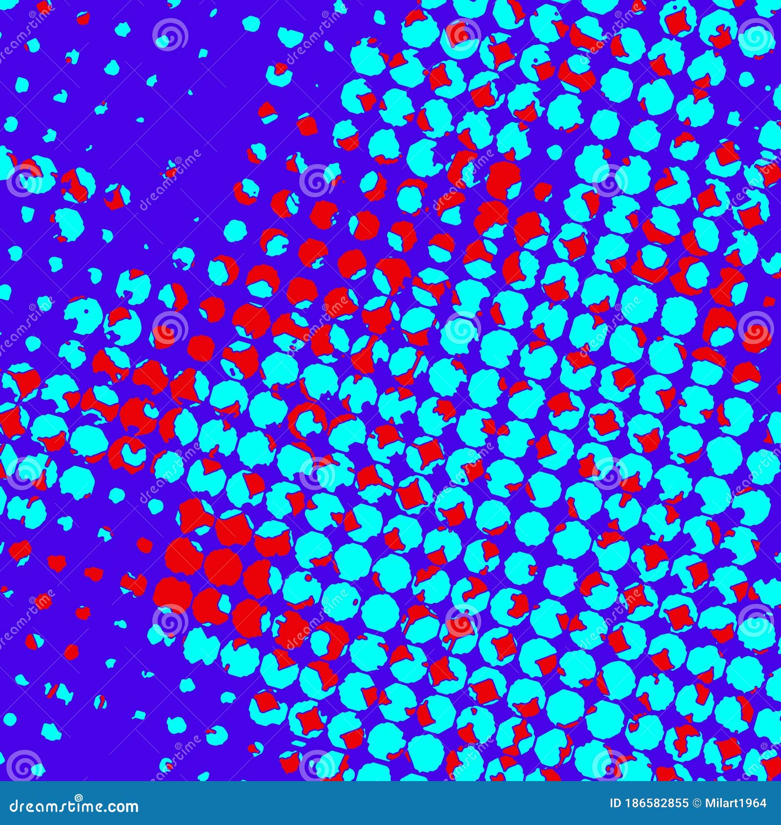 Color Halftone Dots Pattern . Halftone Dotted Grunge Texture Stock ...