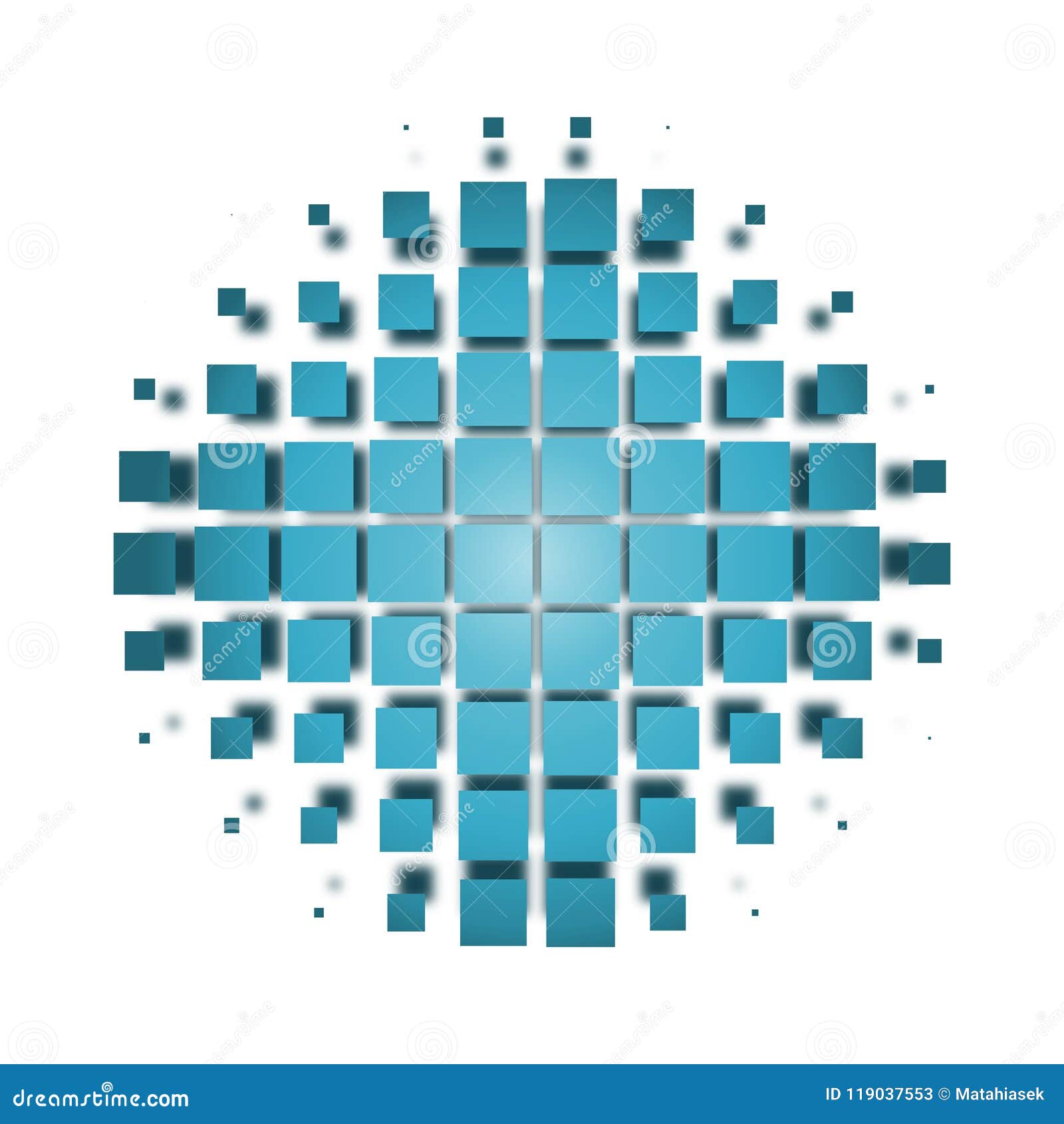 Halftone Pixelated Gradient Background. Faded Square Particles Texture ...