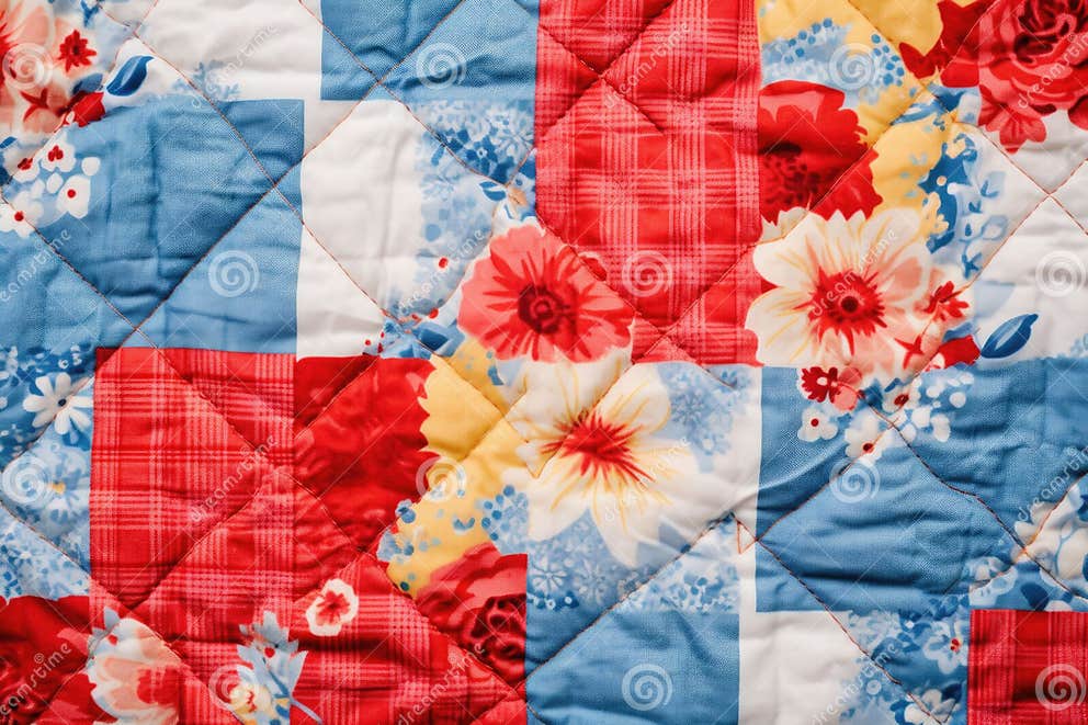 Color Handmade Blanket in Style Patchwork. Patchwork Quilt Stock Image ...