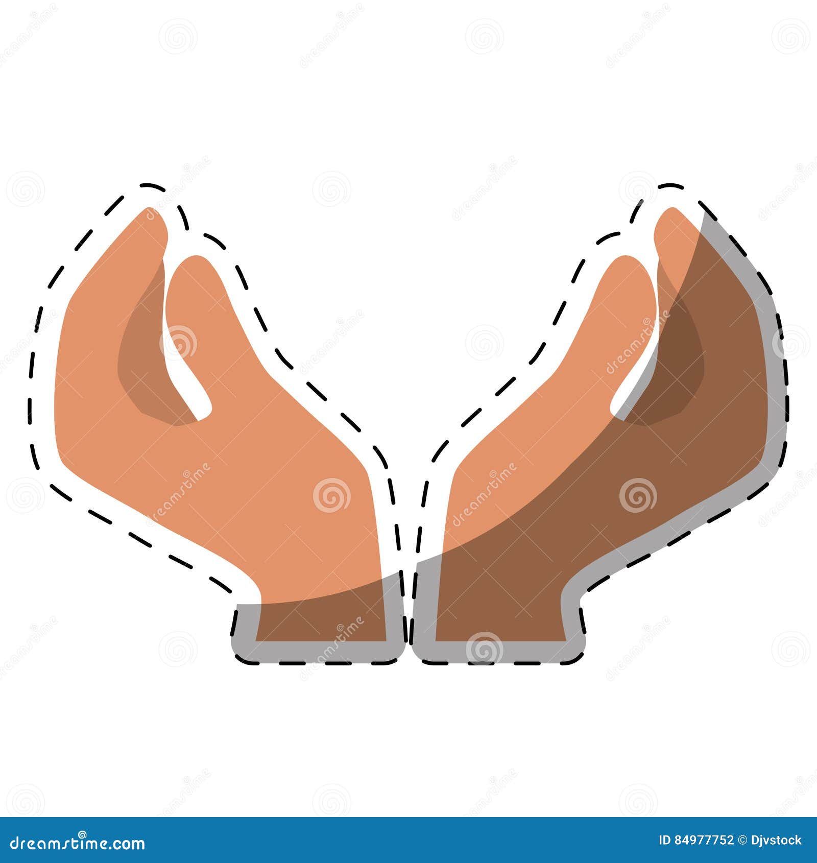 Color Hands Icon Image Design Stock Illustration - Illustration of ...