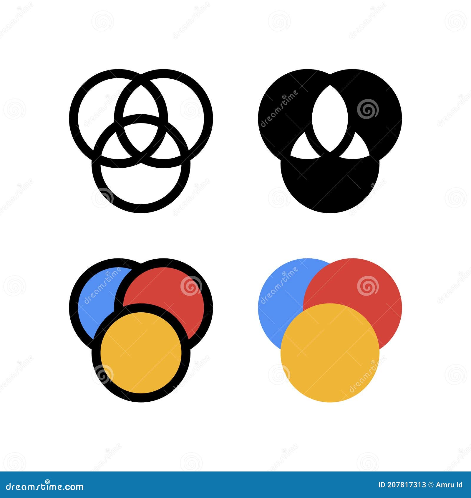 Color Harmony Icon and Illustration Vector Stock Vector - Illustration ...