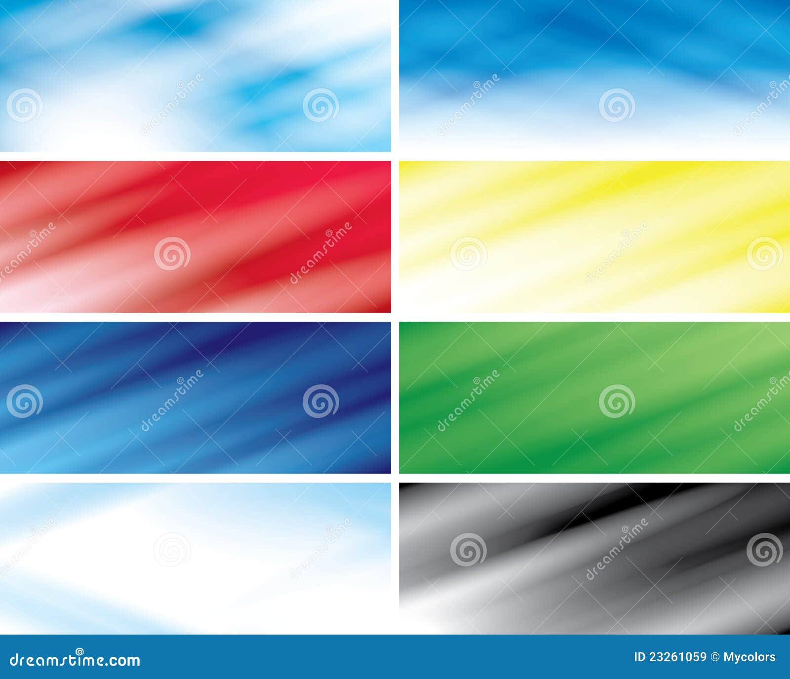 Color Headers with Blurred Lines - Vector Stock Vector - Illustration ...