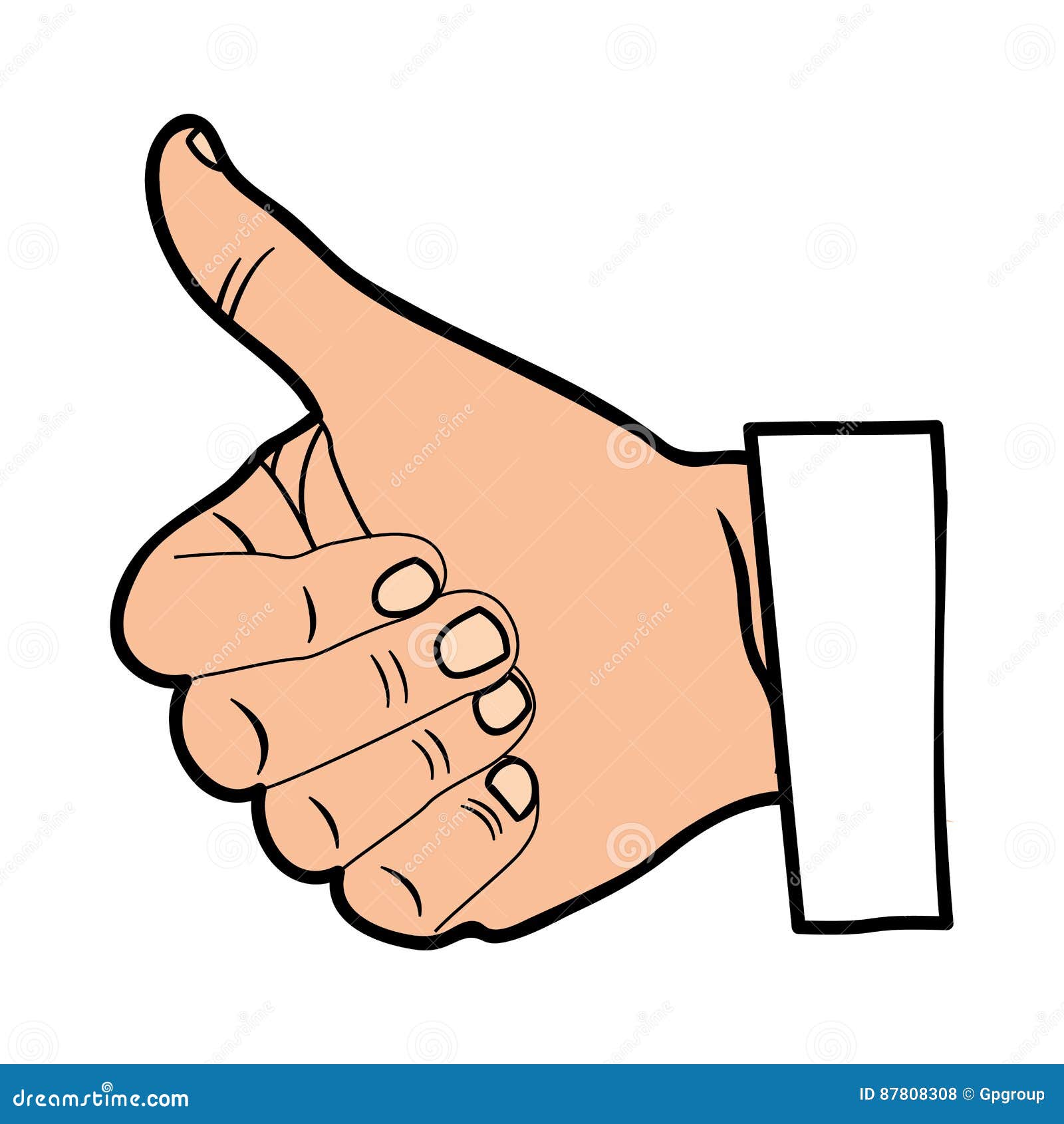 Color Human All Good Hand Icon Stock Illustration - Illustration of ...