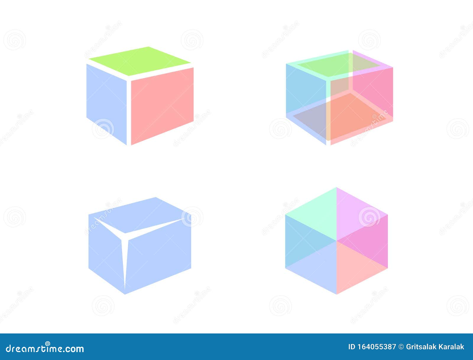 Cube With Symbols Isolated On White. Royalty-Free Stock Image ...