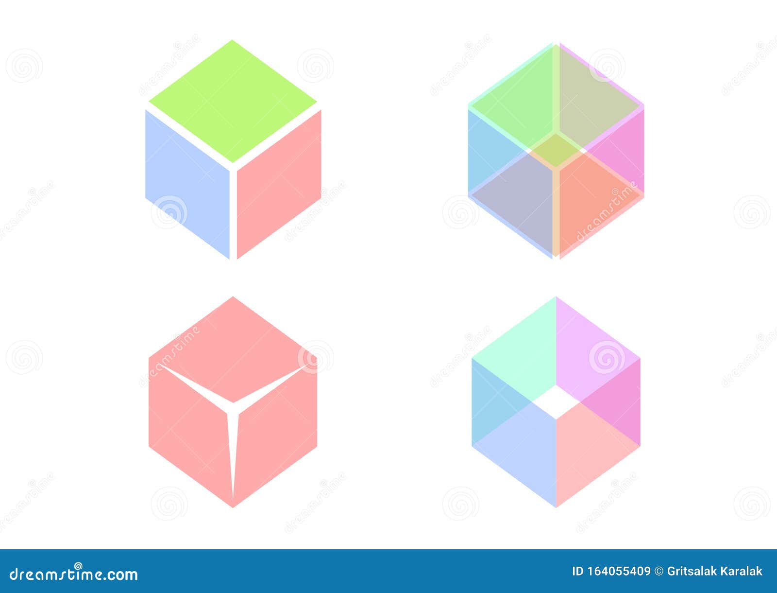 Cube With Symbols Isolated On White. Royalty-Free Stock Image ...