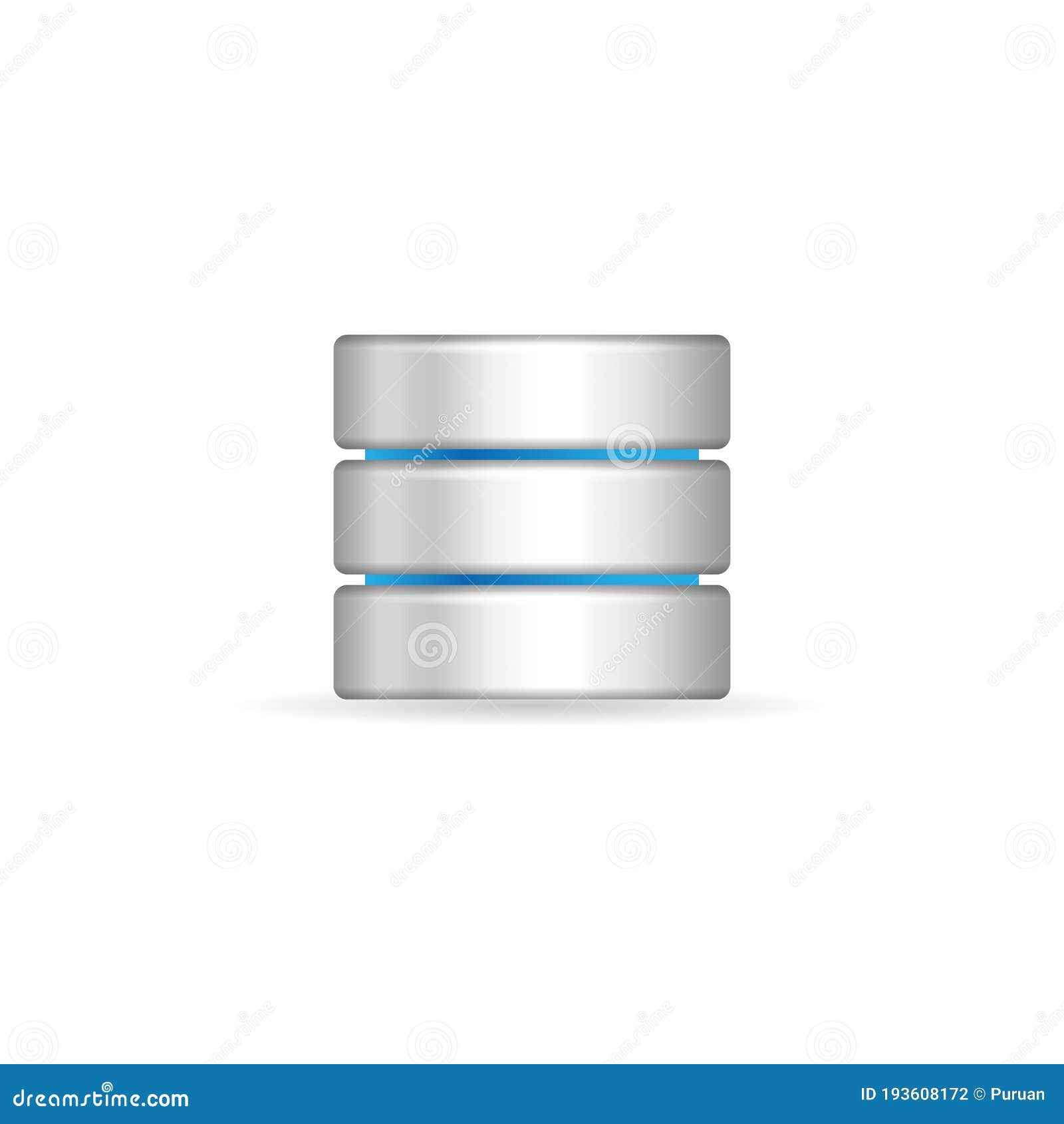 Color Icon - Database stock vector. Illustration of data - 193608172