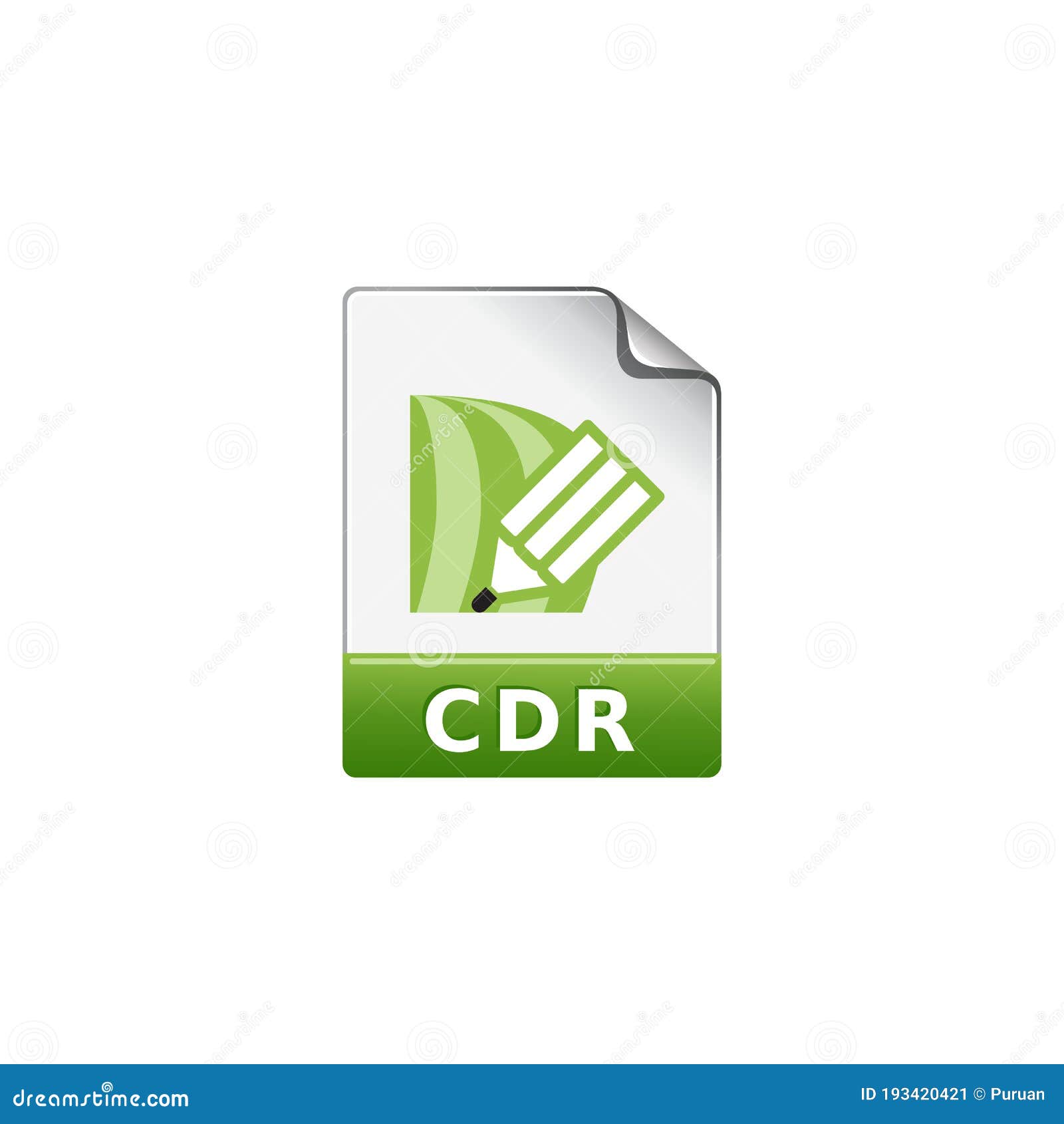 Drawing DWG File Format Icon Vector Illustration | CartoonDealer.com ...