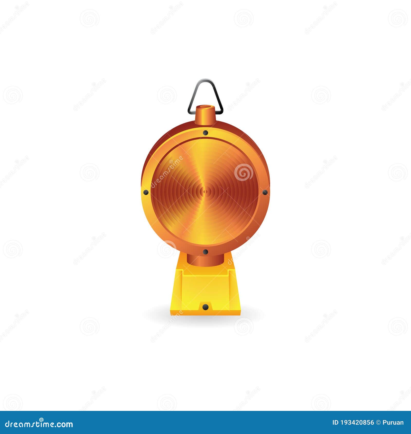 Color Icon - Hazard light stock vector. Illustration of sign - 193420856