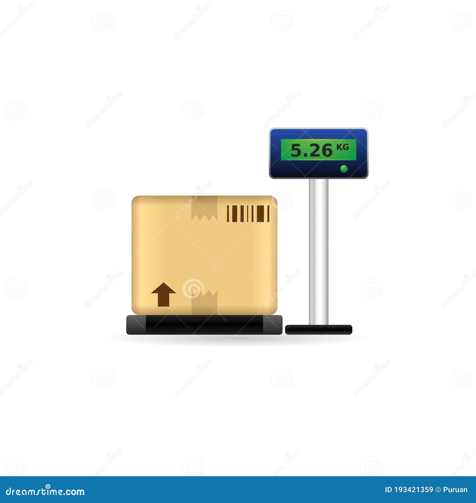 Color Icon - Logistic Scale Stock Vector - Illustration of service ...