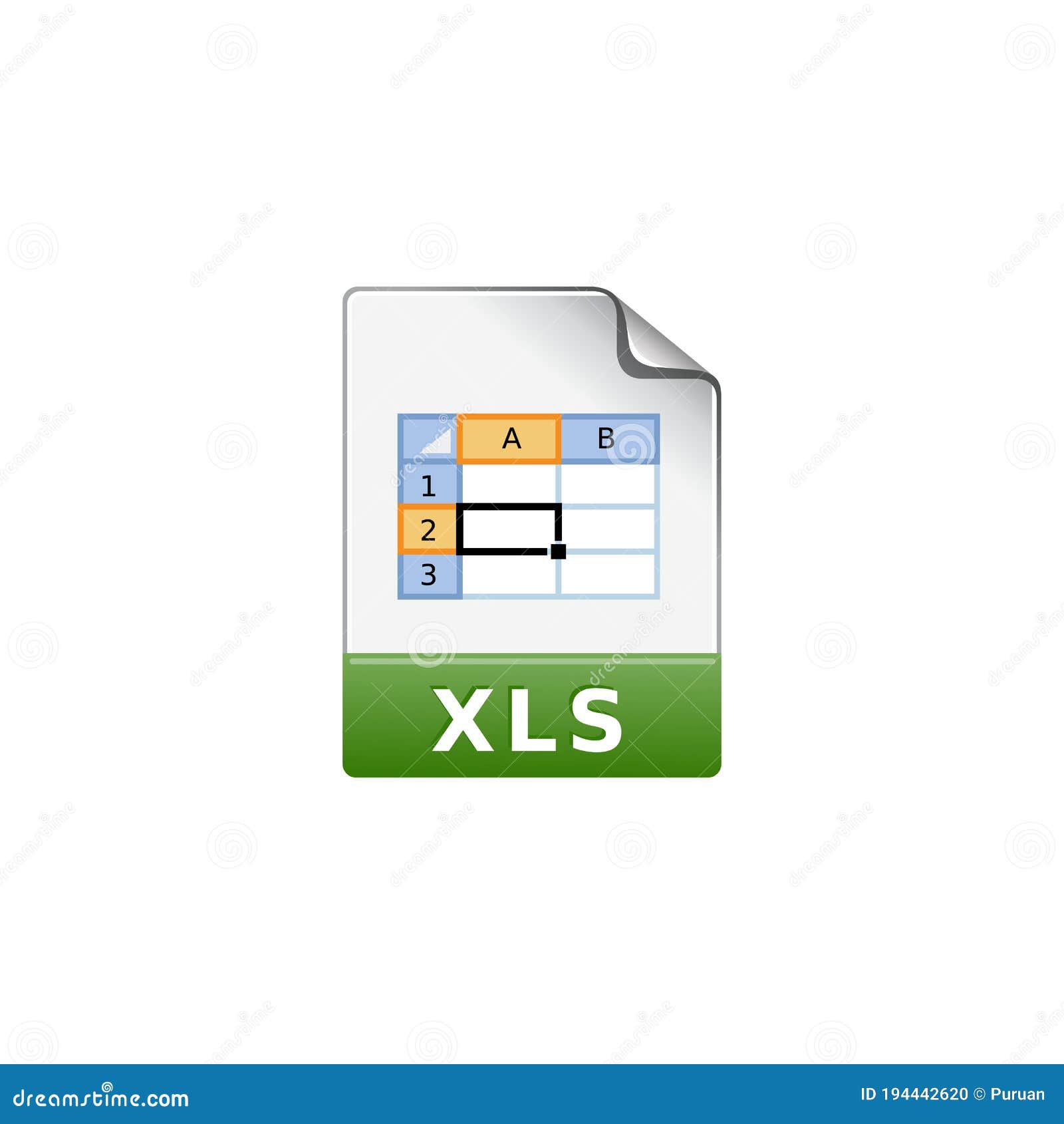 Color Icon - Spreadsheet File Stock Vector - Illustration of cloud ...