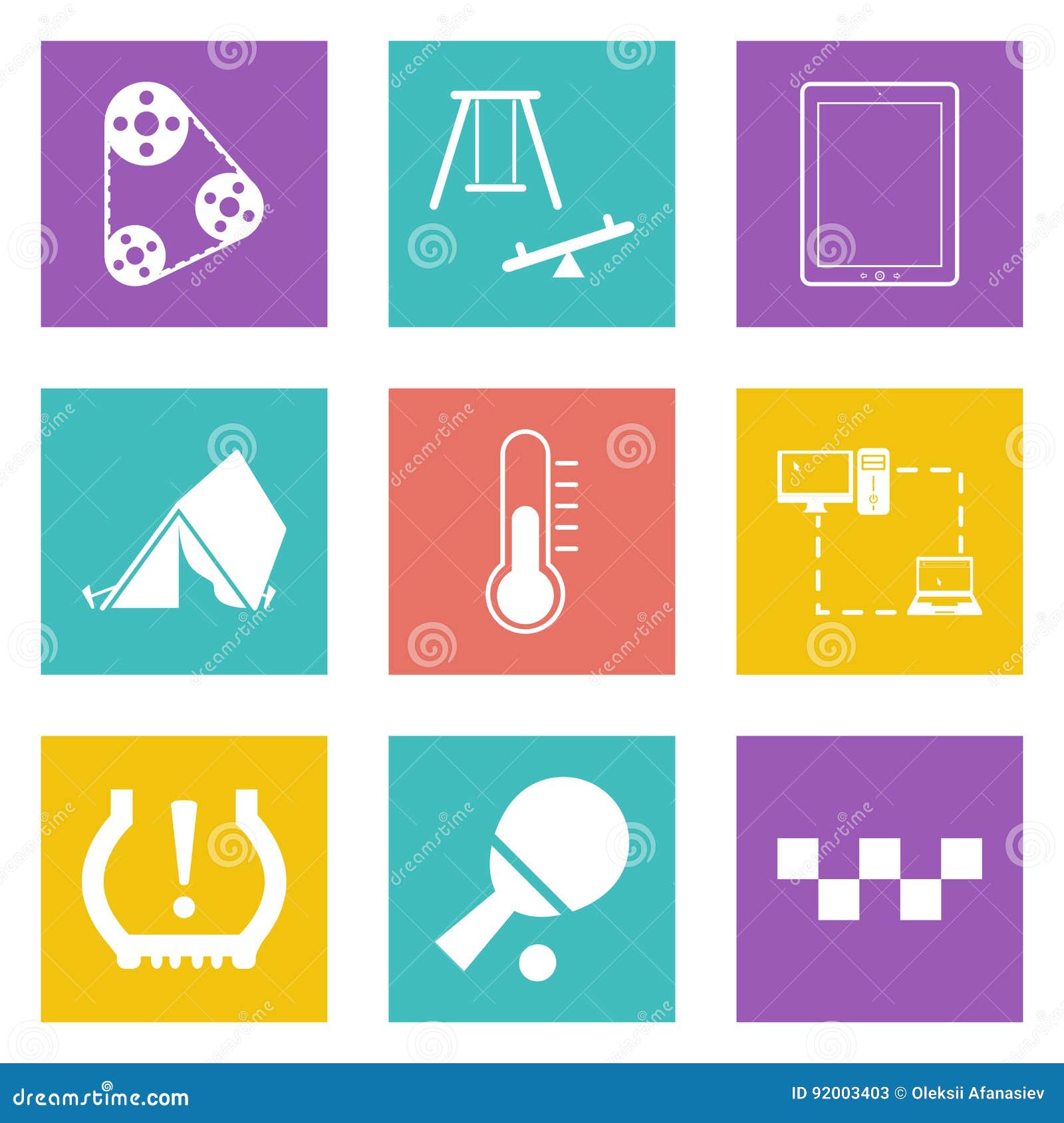 Color Icons for Web Design Set 30 Stock Vector - Illustration of drive ...