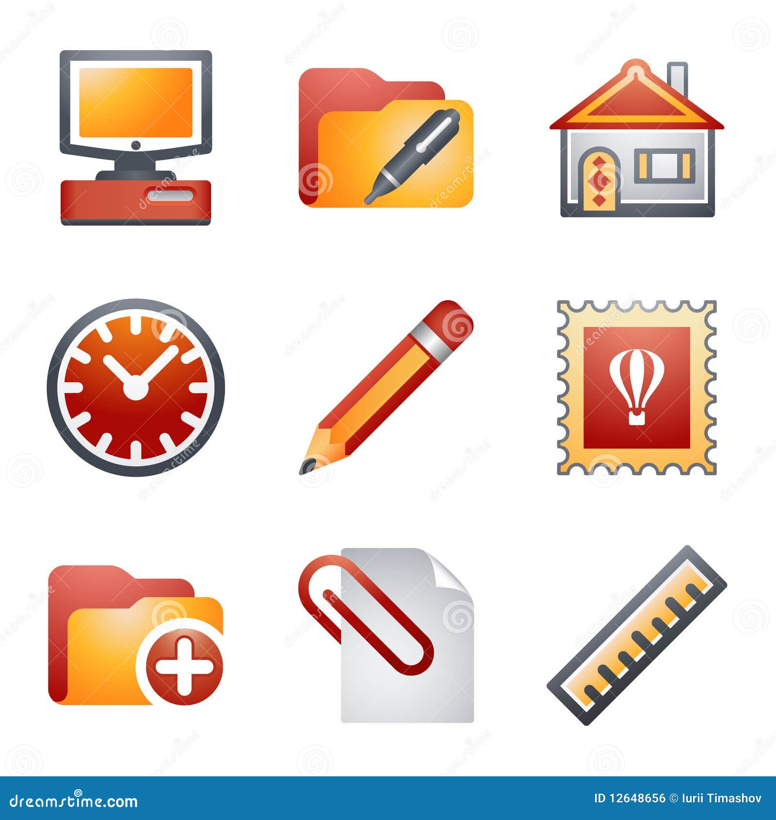 Color icons for website 27 stock vector. Illustration of interface ...