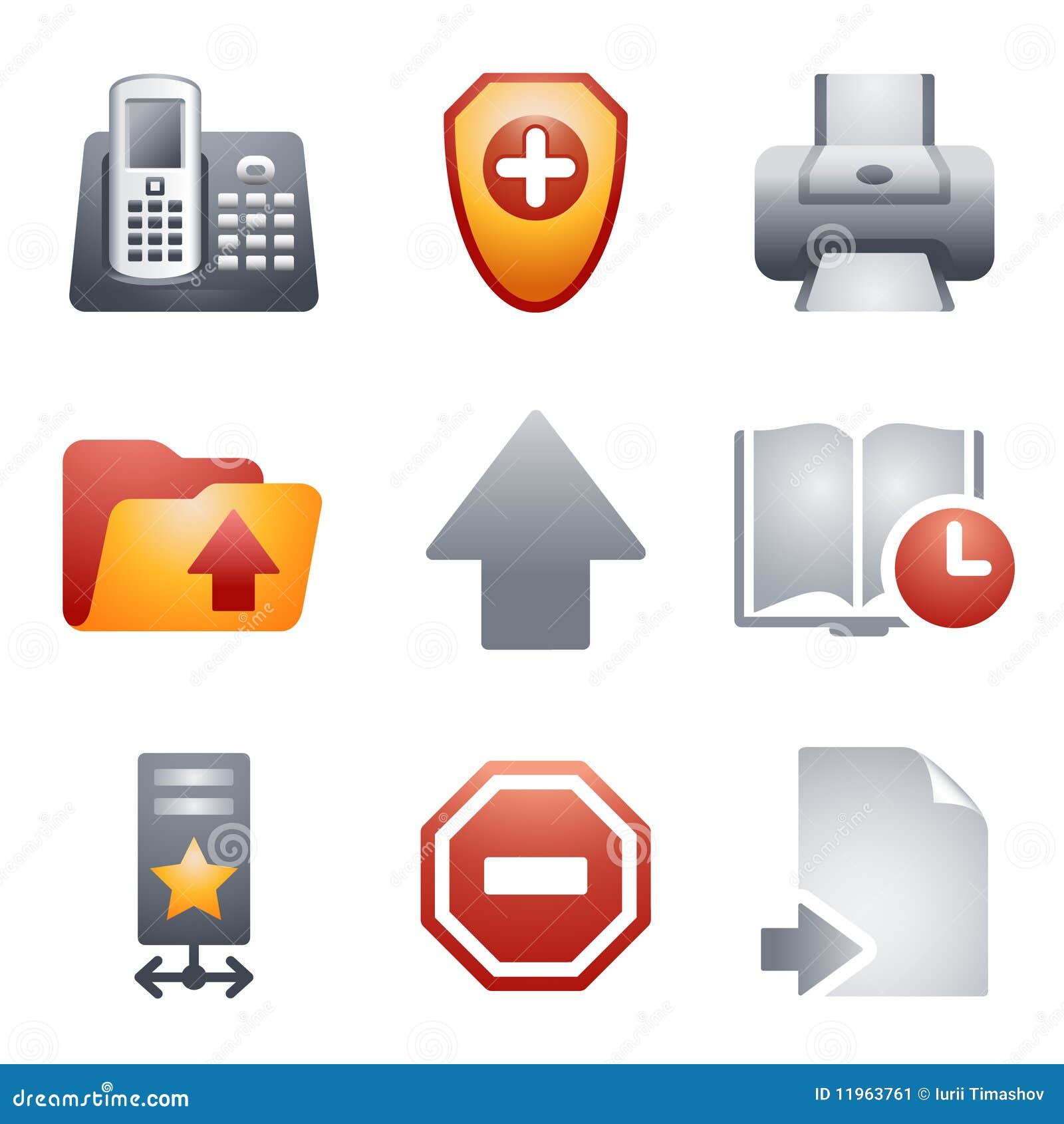 Color icons for website 4 stock vector. Illustration of icons - 11963761