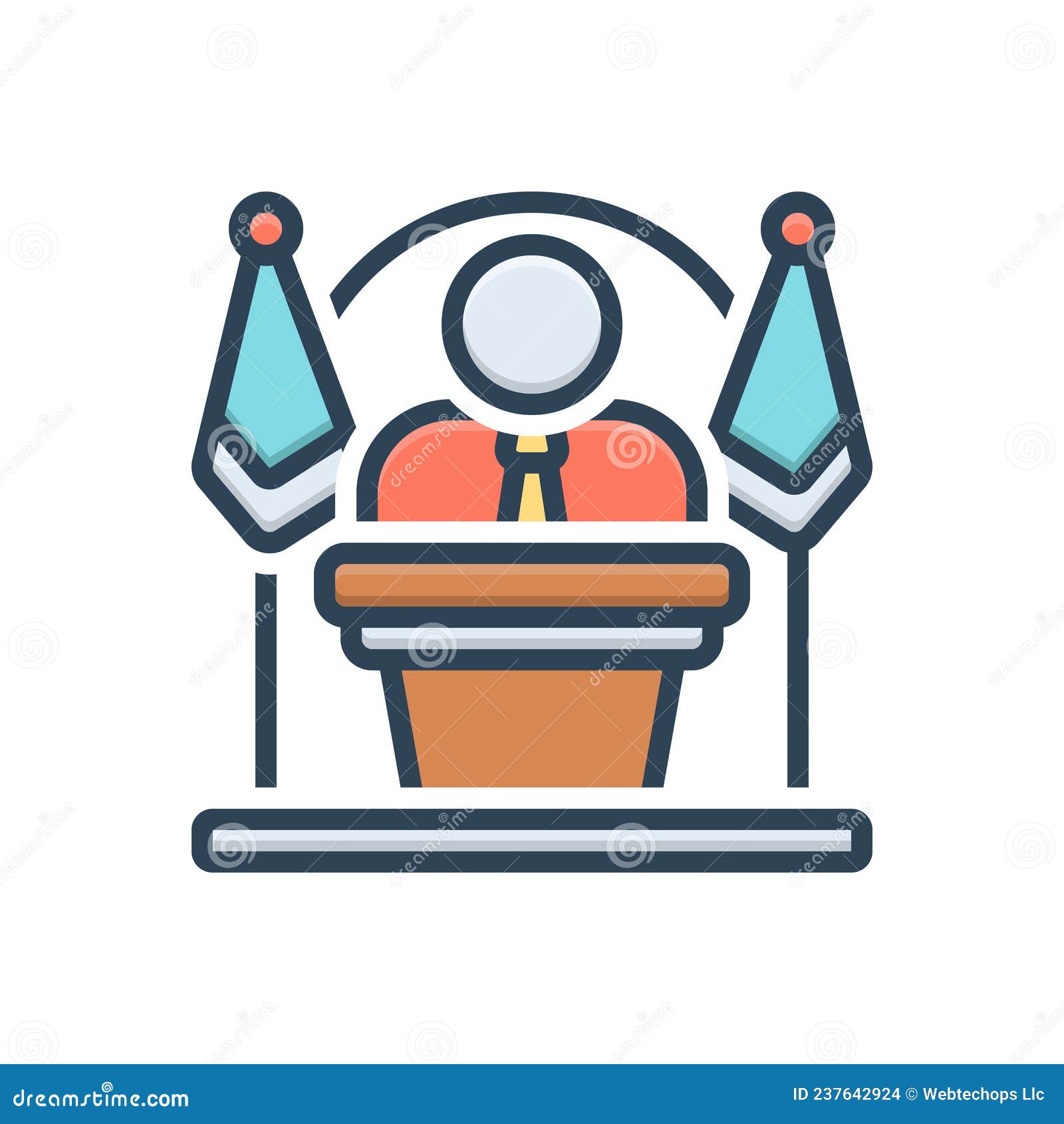 Color Illustration Icon for Governor, Controller and Viceroy Stock ...