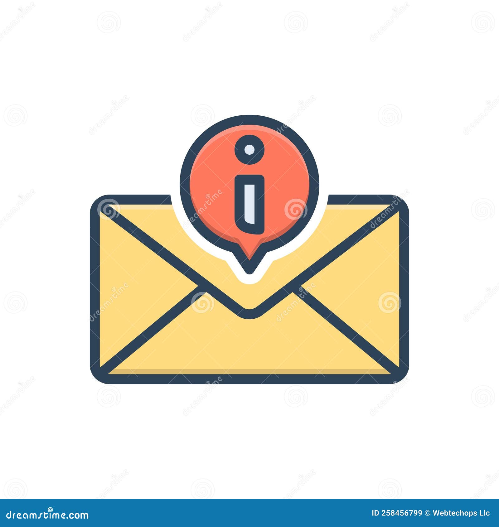 Color Illustration Icon for Info, Inform and Helpdesk Stock Vector ...