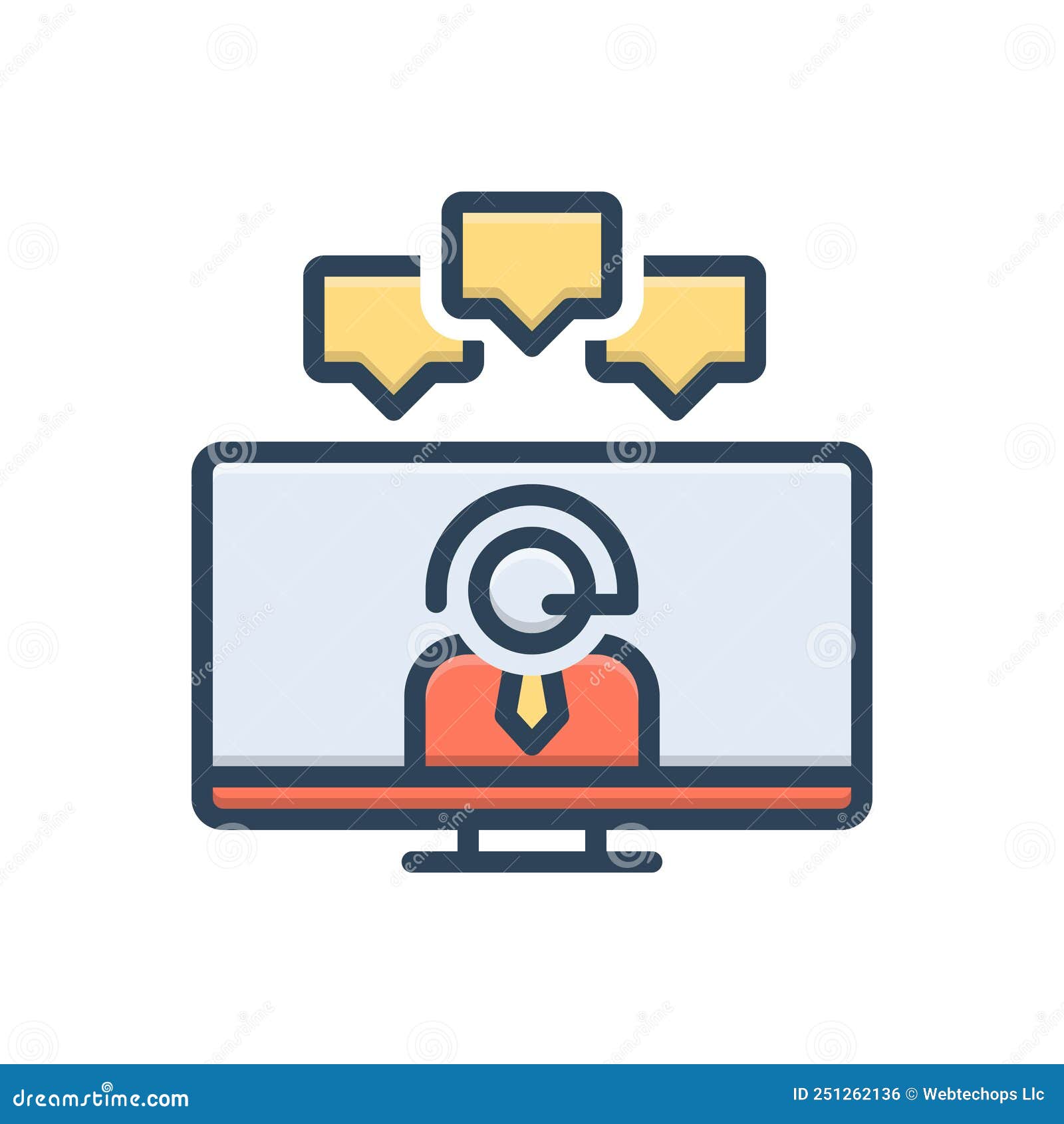 Color Illustration Icon for Interpreted, Decode and Explain Stock ...