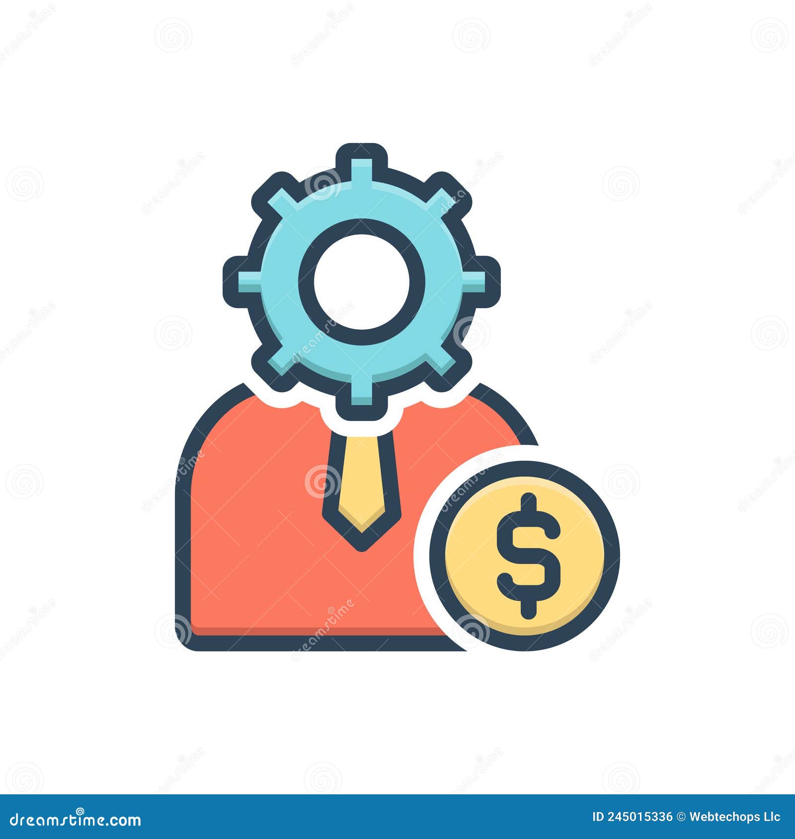 Color Illustration Icon for Management, Head and Execs Stock ...