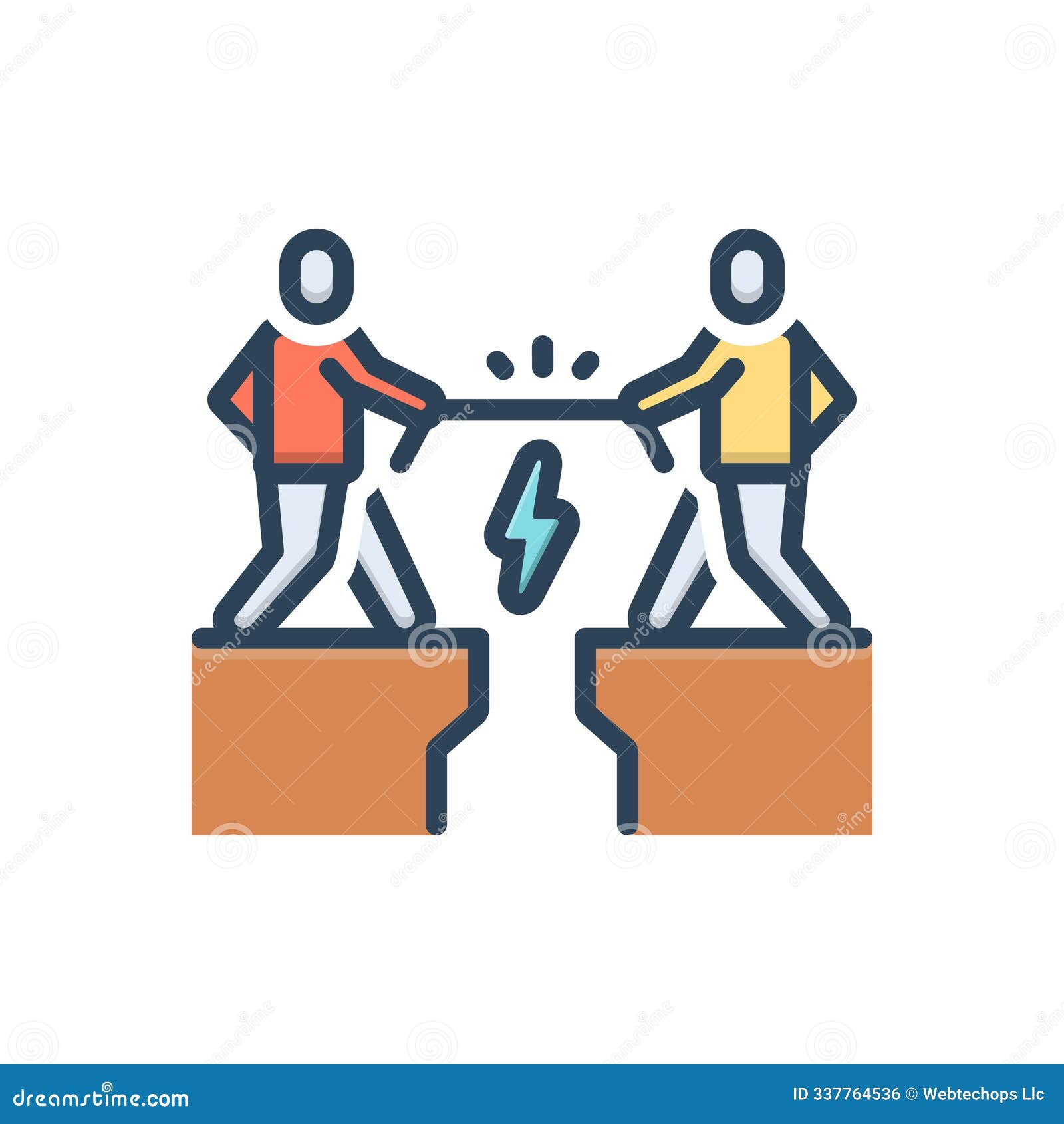 Ban To Protest And Opposition Cartoon Vector | CartoonDealer.com #92319917