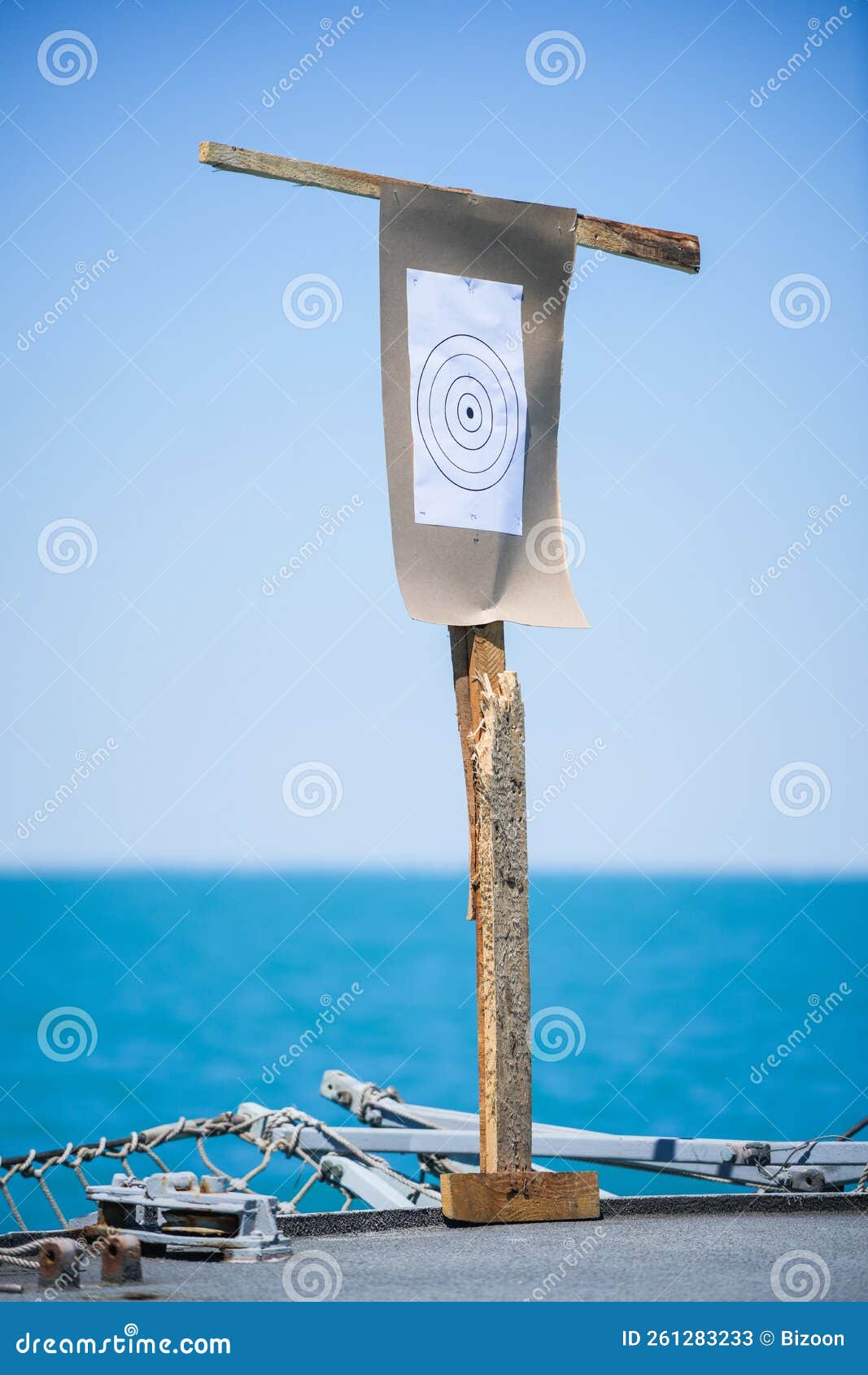 Paper Shooting Target On A Pole Royalty-Free Stock Photo ...