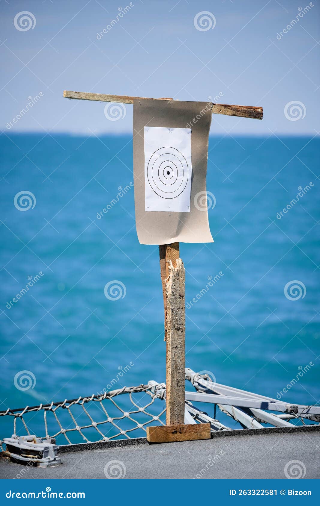 Paper Shooting Target On A Pole Royalty-Free Stock Photo ...