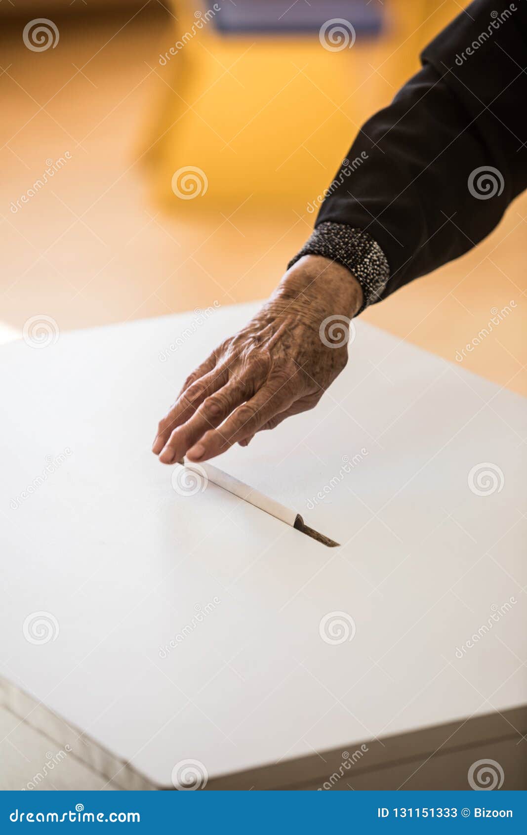 Person Voting, Casting a Ballot Stock Image - Image of inserting ... Person Voting, Casting a Ballot Stock Image - Image of inserting ...