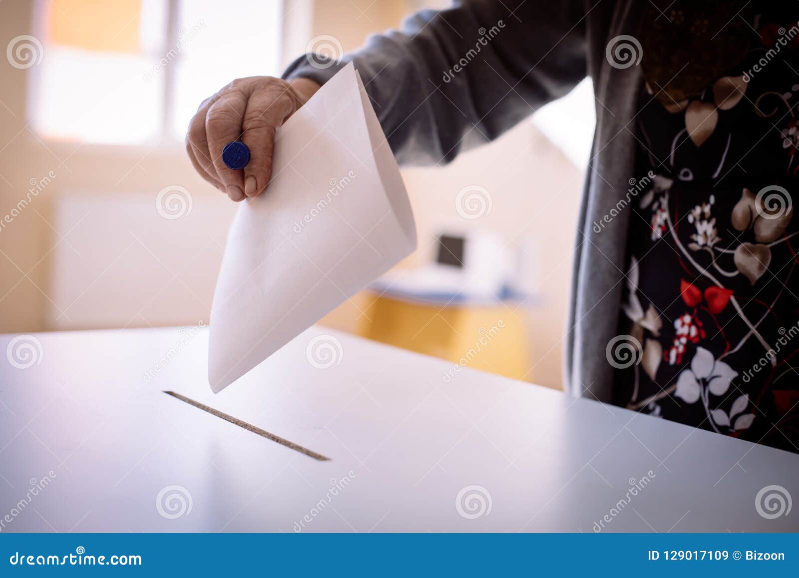 Person Voting, Casting a Ballot Stock Image - Image of envelope ... Person Voting, Casting a Ballot Stock Image - Image of envelope ...