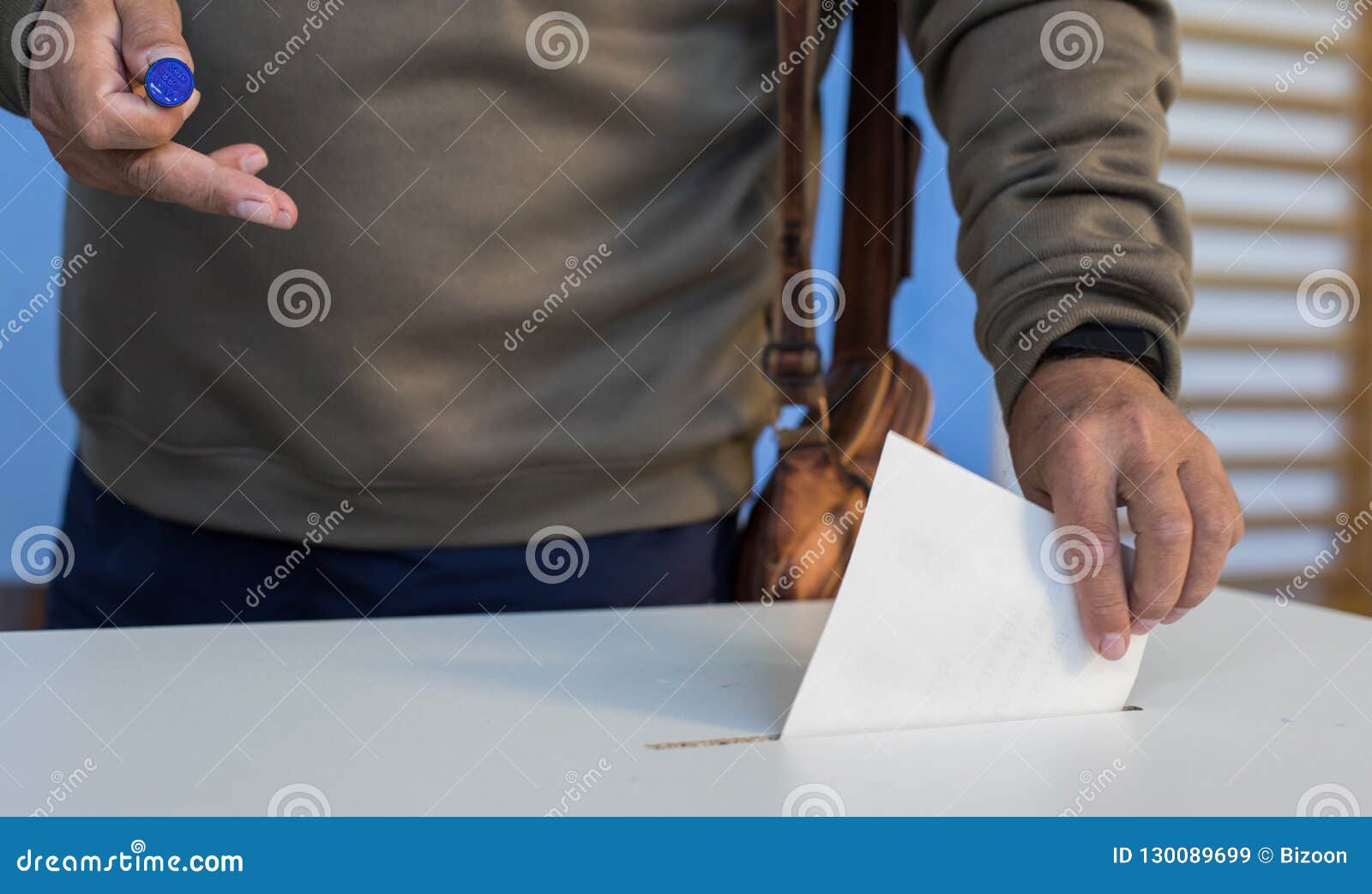 Person Voting, Casting a Ballot Stock Image - Image of person, people ... Person Voting, Casting a Ballot Stock Image - Image of person, people ...