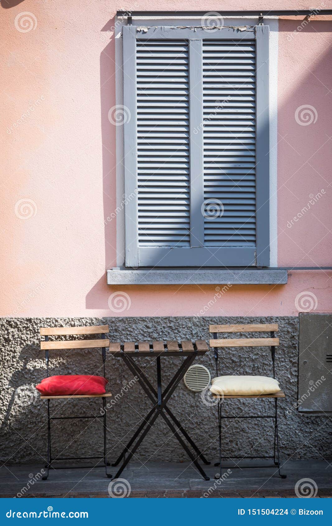 Two Empty Chairs and a Table Stock Photo - Image of design, restaurant ...