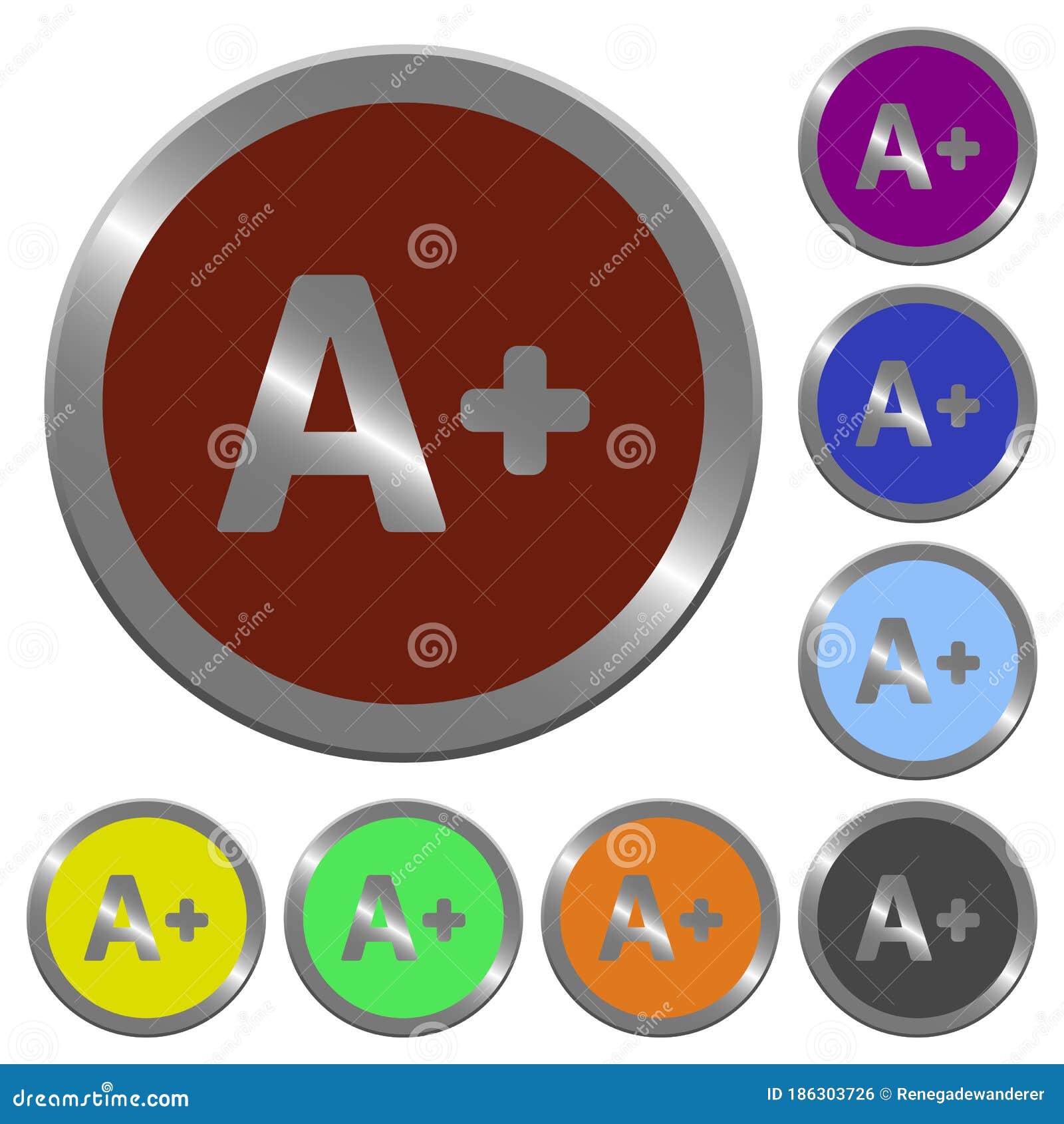 Color Increase Font Size Buttons Stock Illustration - Illustration of ...